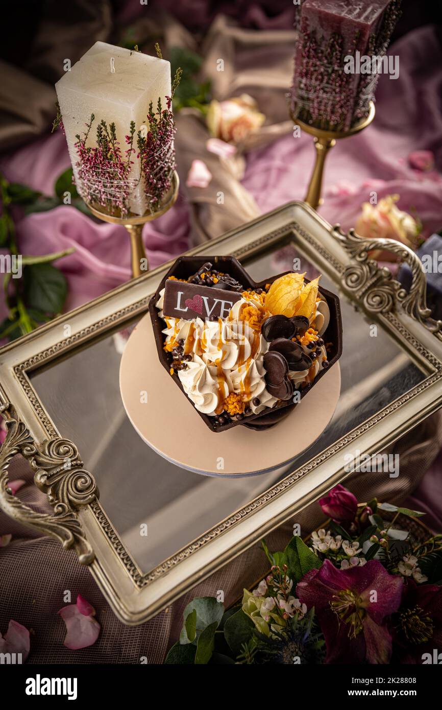 Still life of ice cream sundae Stock Photo - Alamy