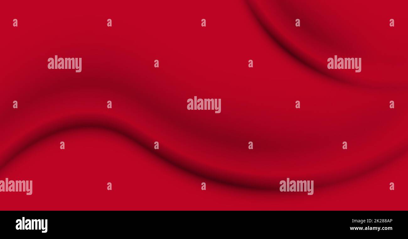 Realistic crumpled red fabric texture background, folds - Vector Stock ...