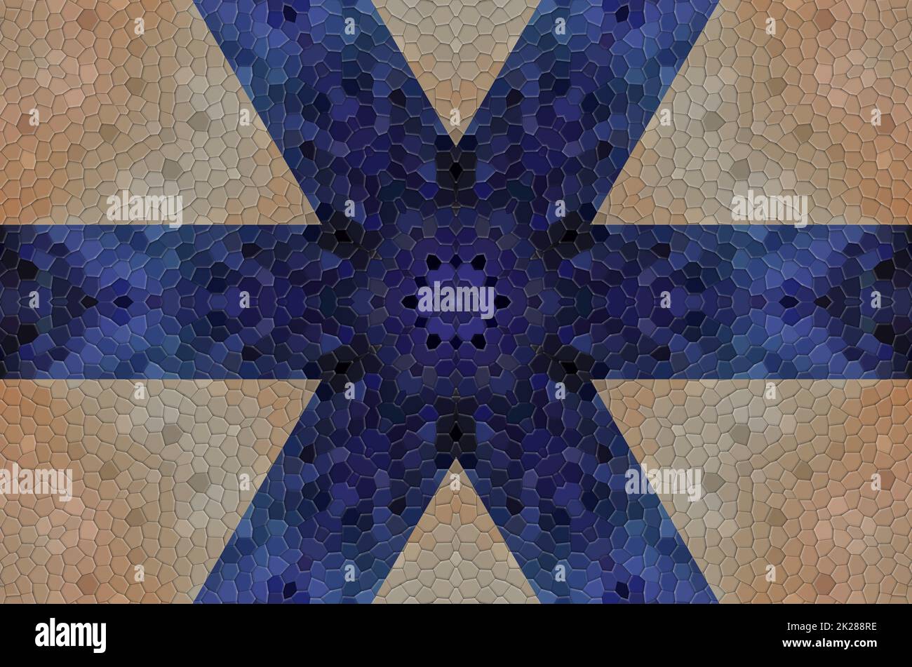 Blue polygon mosaic tile hi-res stock photography and images - Alamy