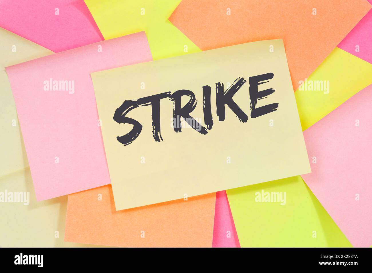 Strike protest action demonstrate jobs, job employees business note ...