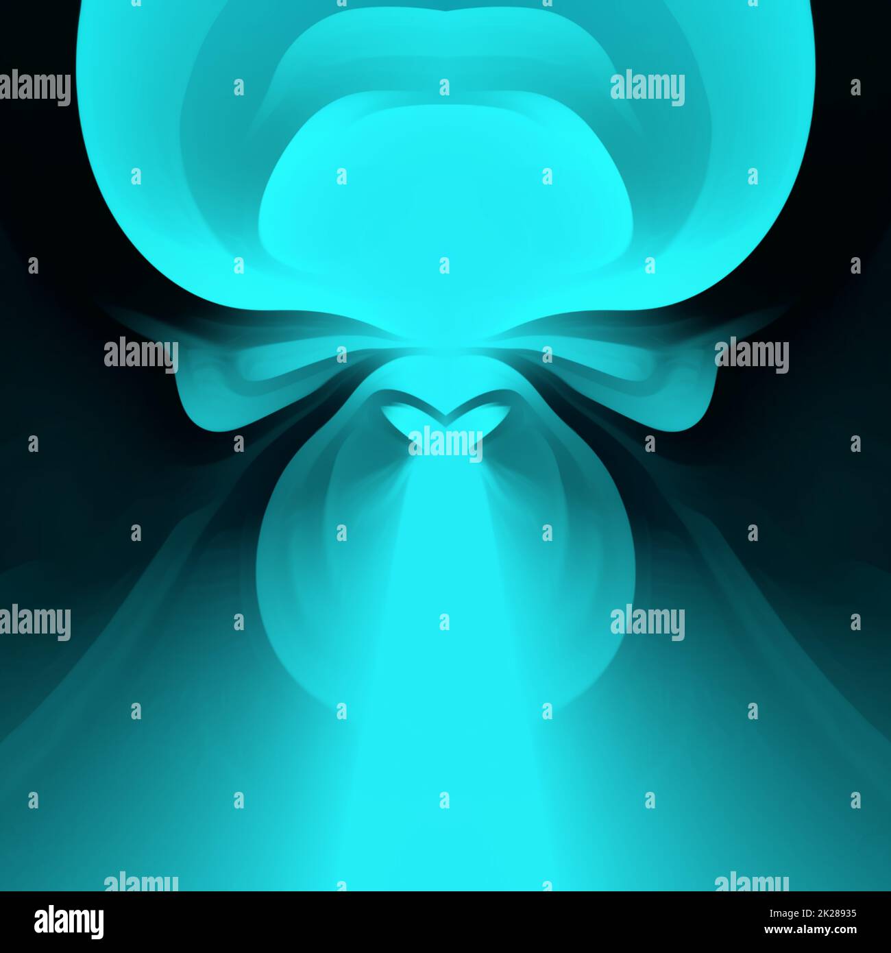 Bright Light Blue and Black Color Abstract Background.Neon twisted ...