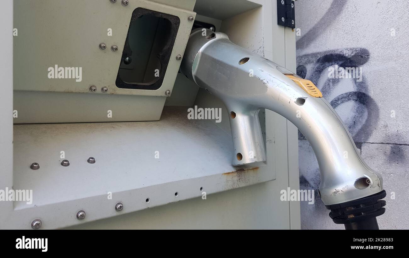 Power supply unit for charging an electric vehicle. Part of an old ...