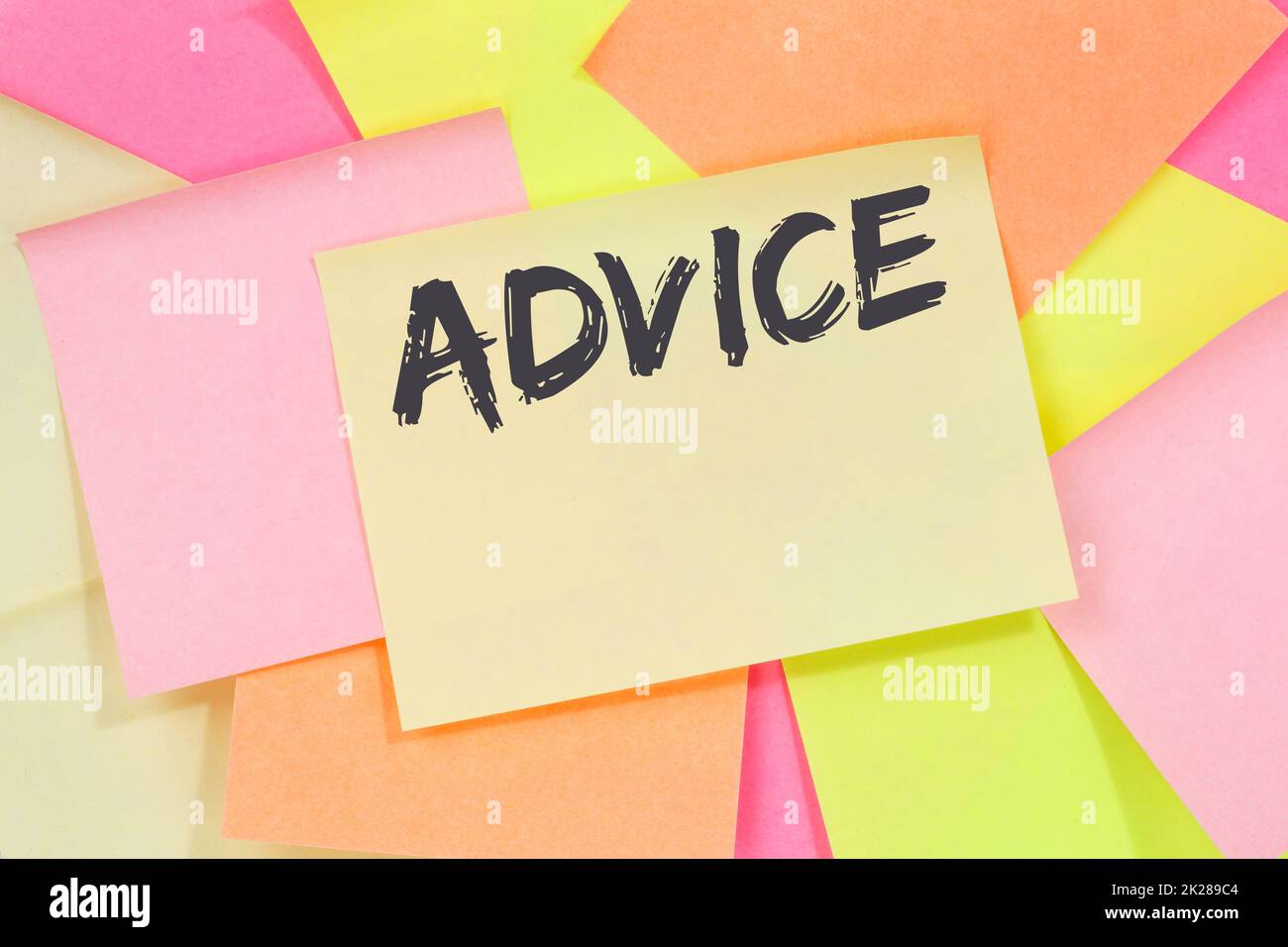 Advice support help assistance business concept problem solution note ...