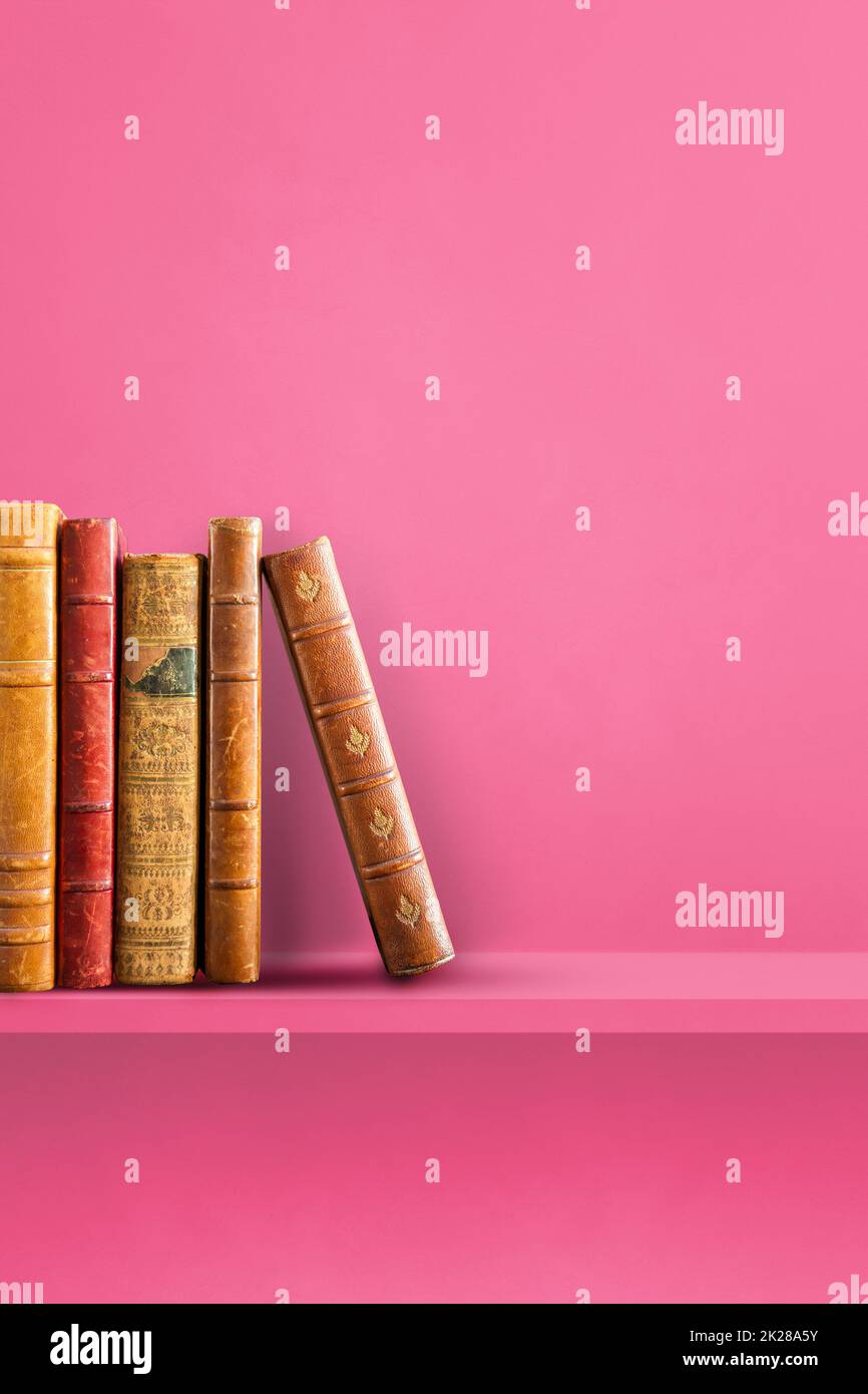 Old book cover pink hi-res stock photography and images - Alamy