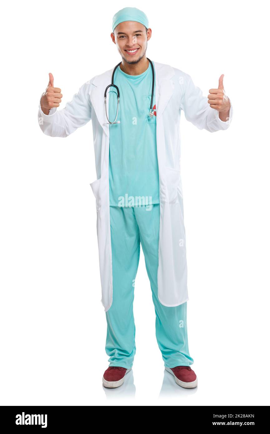 Thumbs up young doctor on hi-res stock photography and images - Alamy