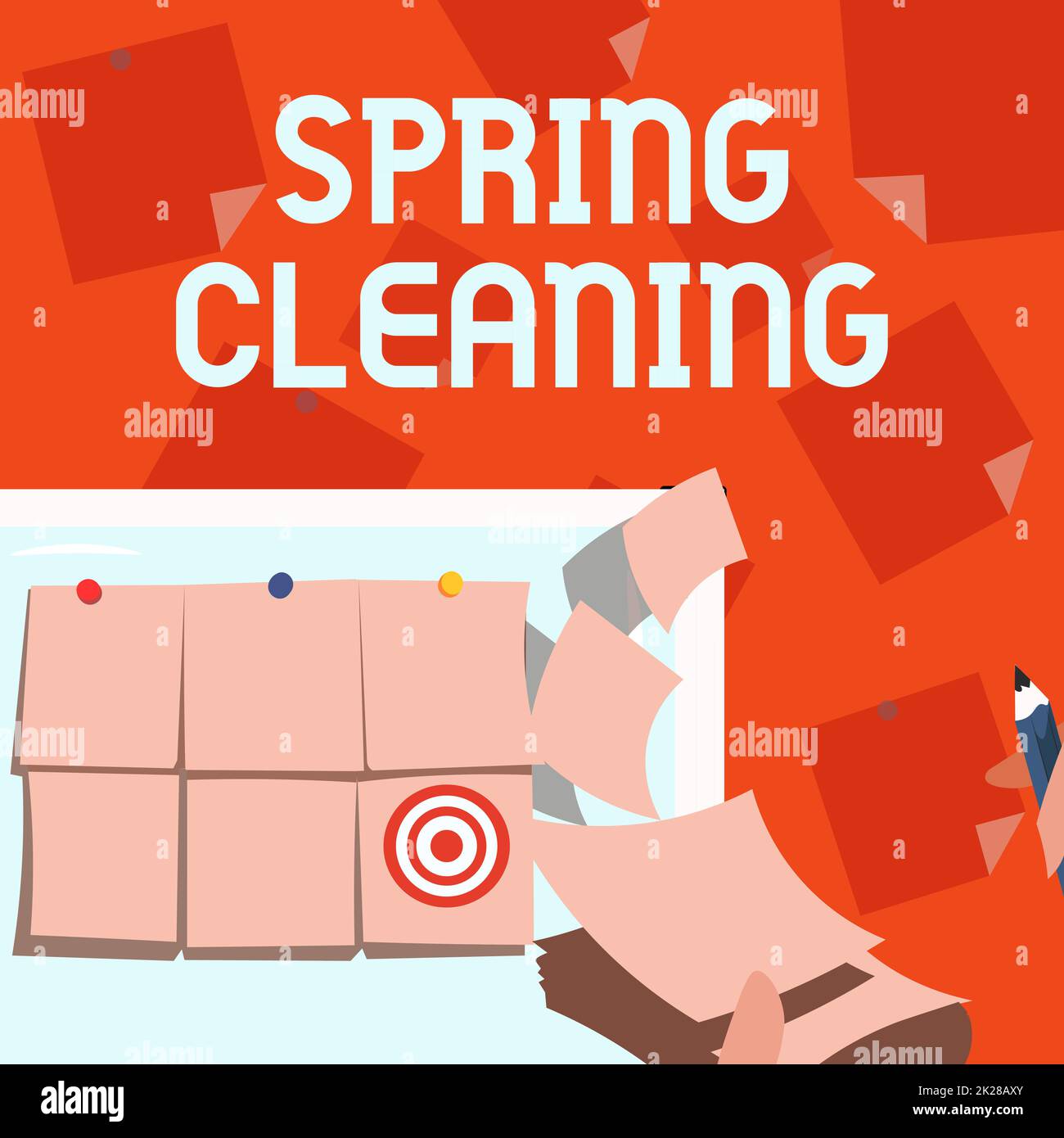Text sign showing Spring Cleaning. Concept meaning practice of ...