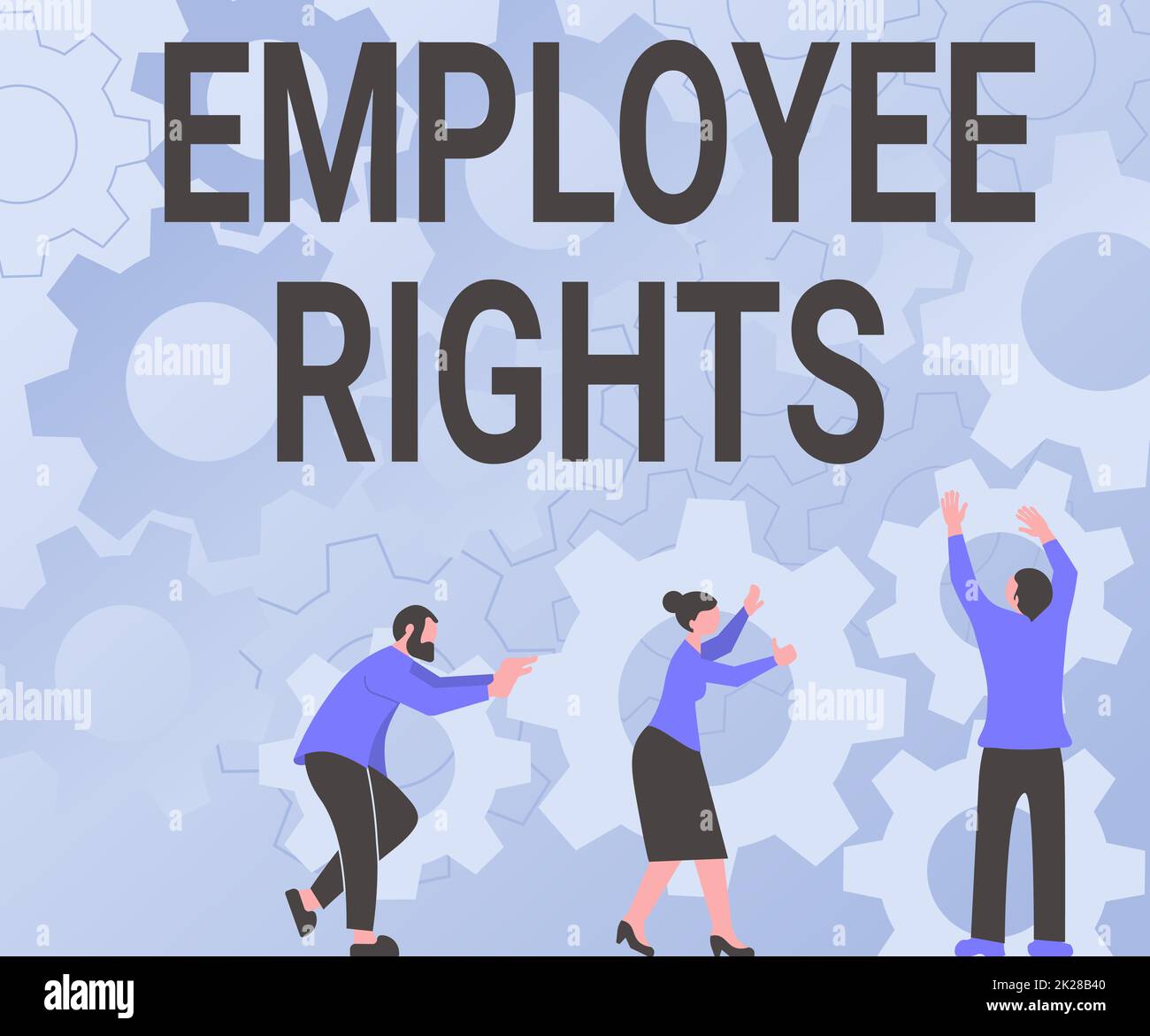 Text sign showing Employee Rights. Business idea All employees have ...