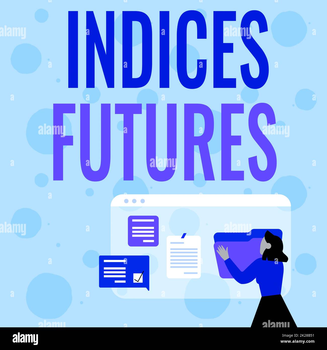 Conceptual display Indices Futures. Business approach cashsettled ...