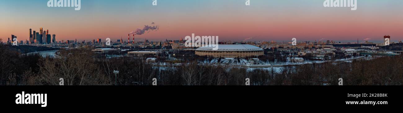 Panorama moscow landmarks sunset hi-res stock photography and images ...