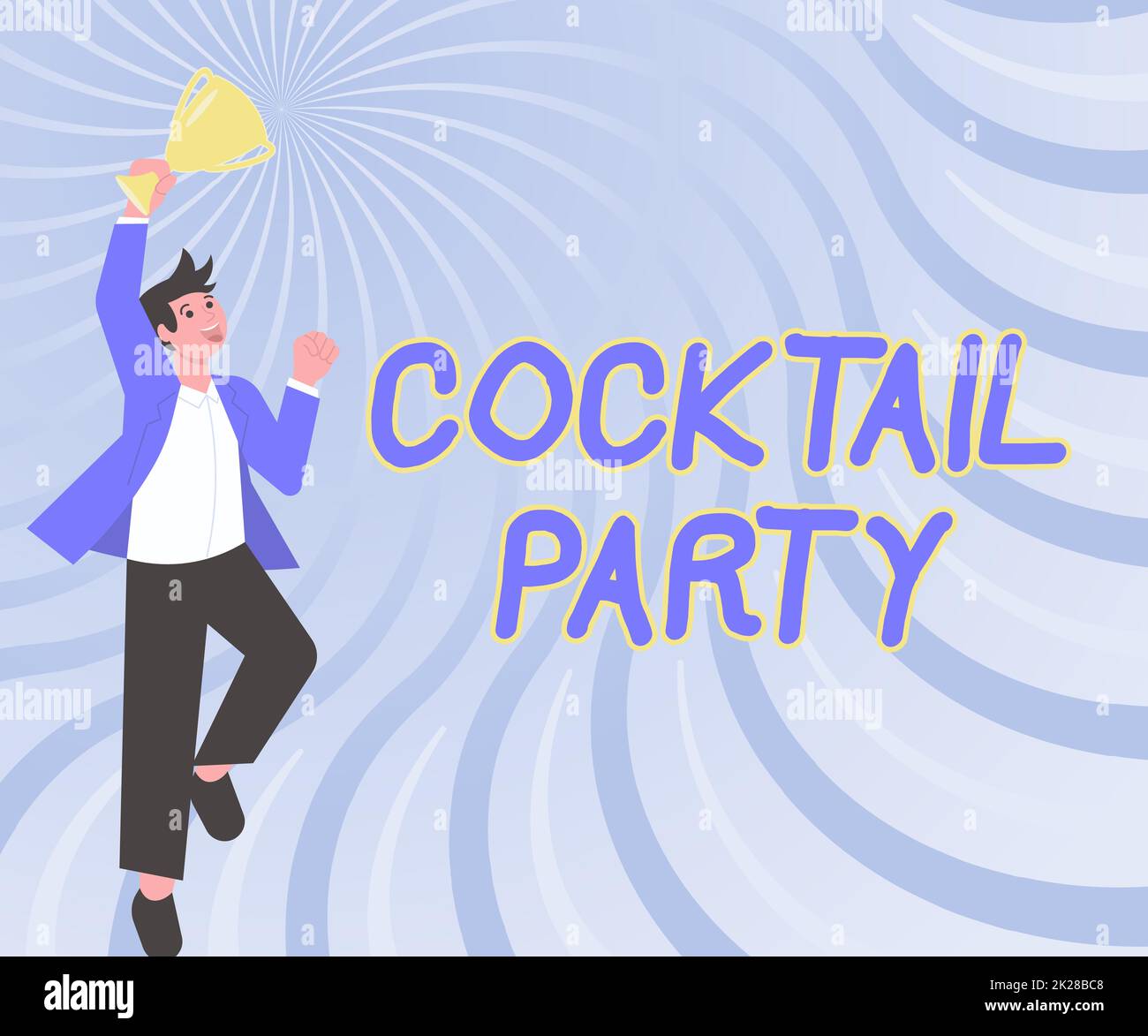 Conceptual display Cocktail Party. Word Written on formal party with ...