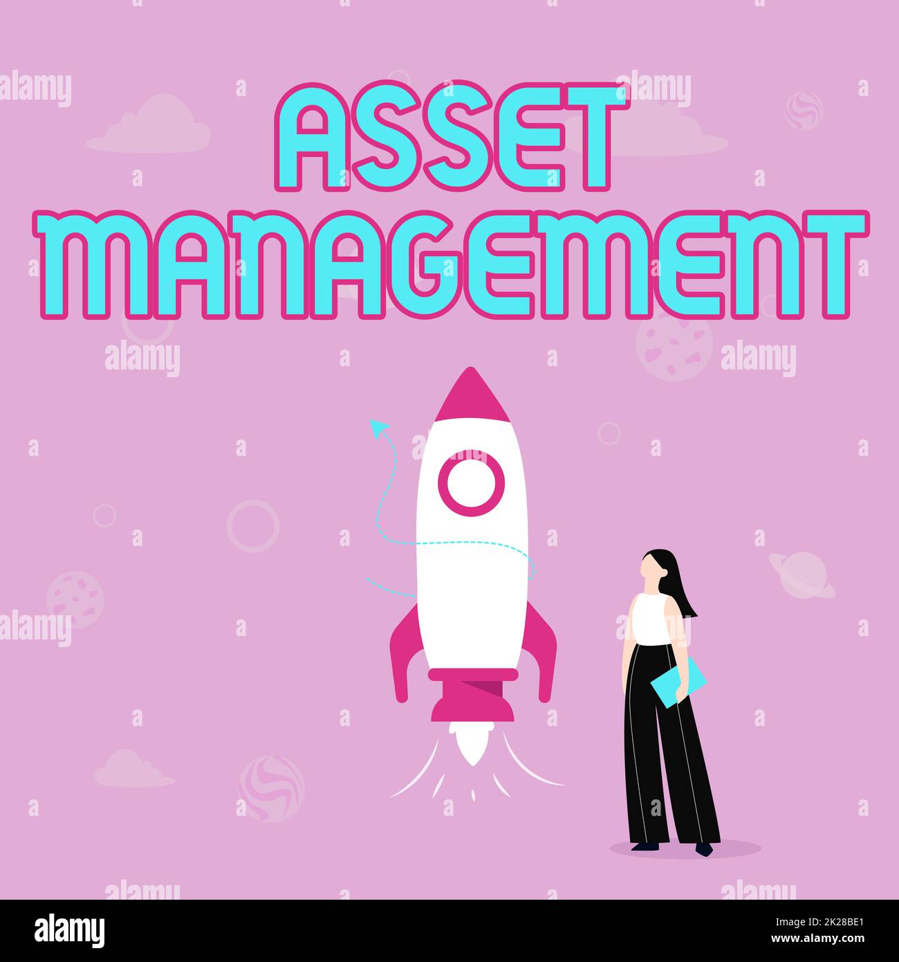 Text sign showing Asset Management. Business idea systematic process of operating and disposing ...