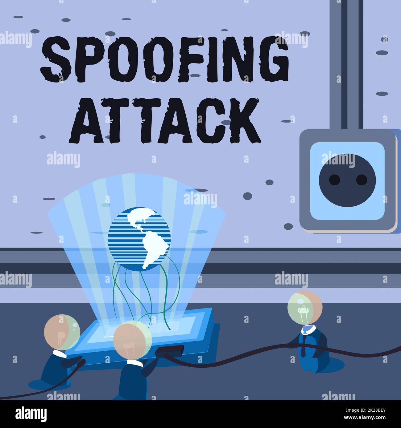 Text showing inspiration Spoofing Attack. Business approach ...