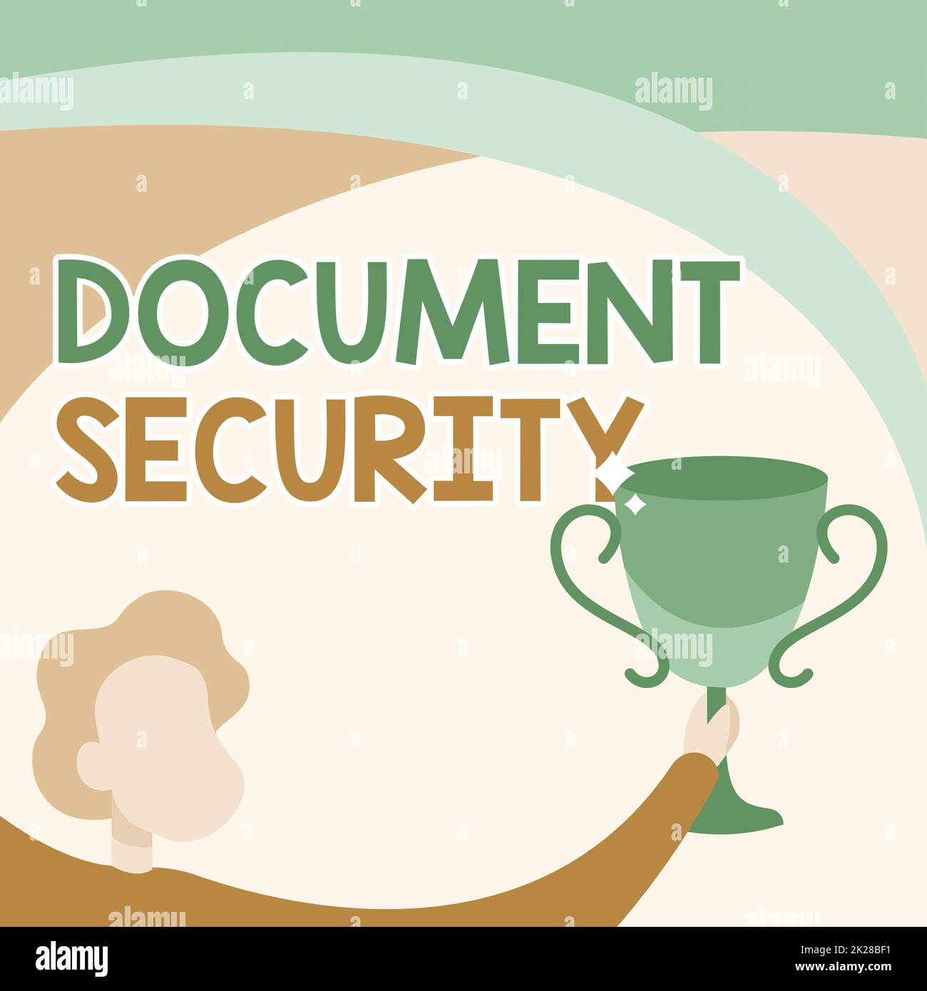 Hand writing sign Document Security. Concept meaning means in which ...