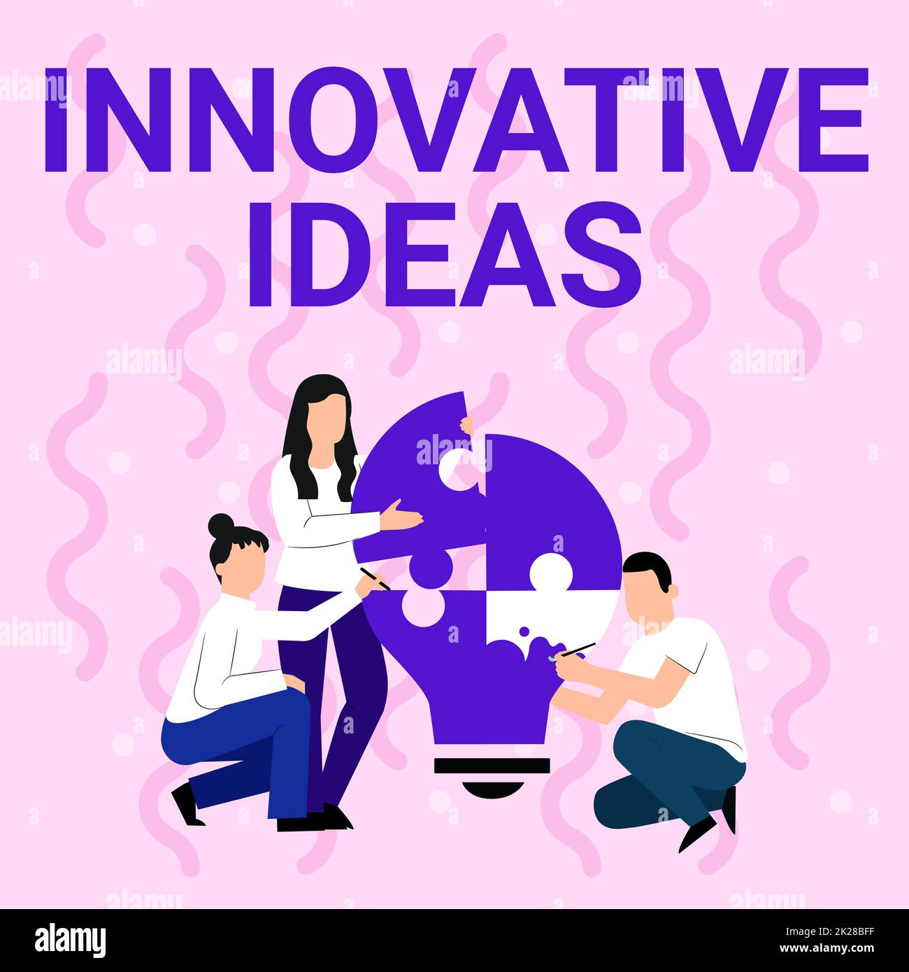 Hand writing sign Innovative Ideas. Business approach application of ...