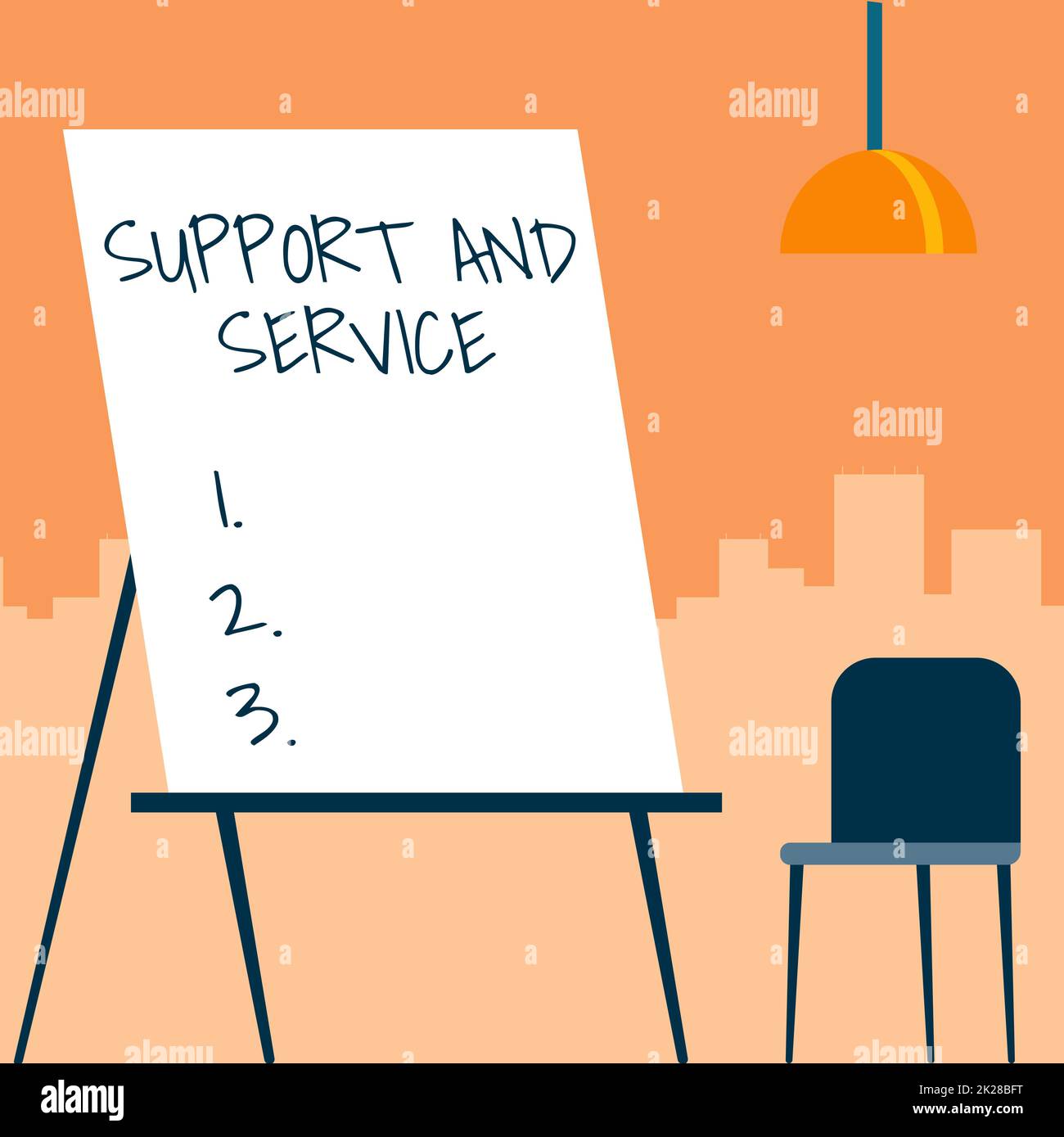 Text showing inspiration Support And Service. Word for assist customers ...