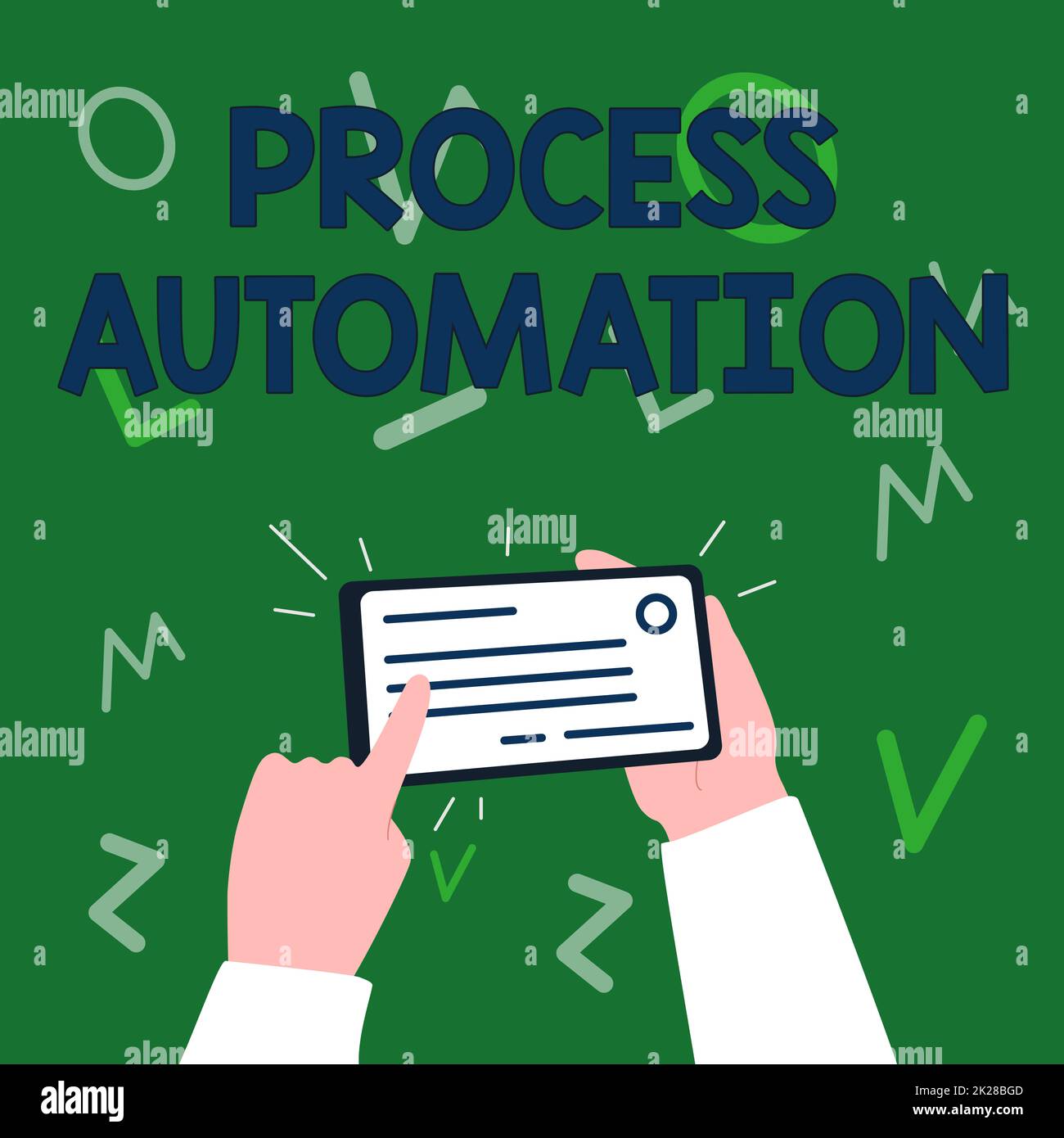 Text showing inspiration Process Automation. Business showcase ...