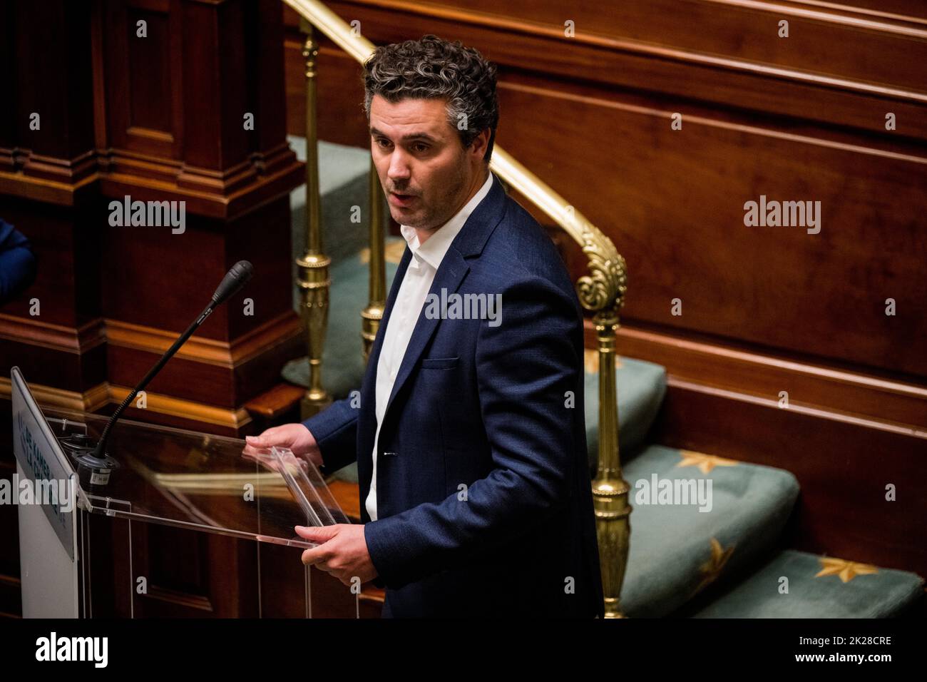 Brussels, Belgium, 22 September 2022. Vooruit's Joris Vandenbroucke ...