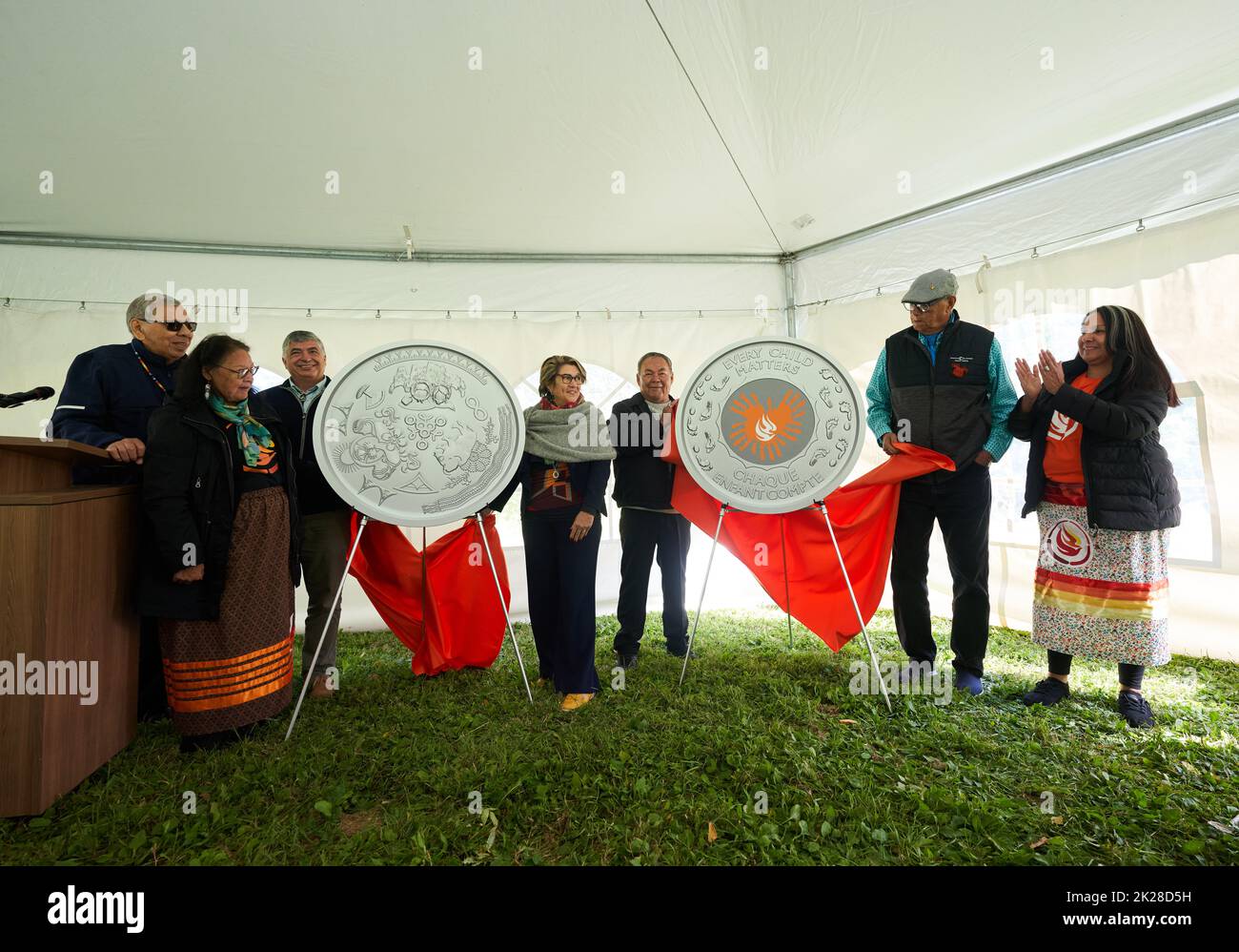 Elder Harry Bone, Elder Florence Paynter, Andrew Carrier, President and ...
