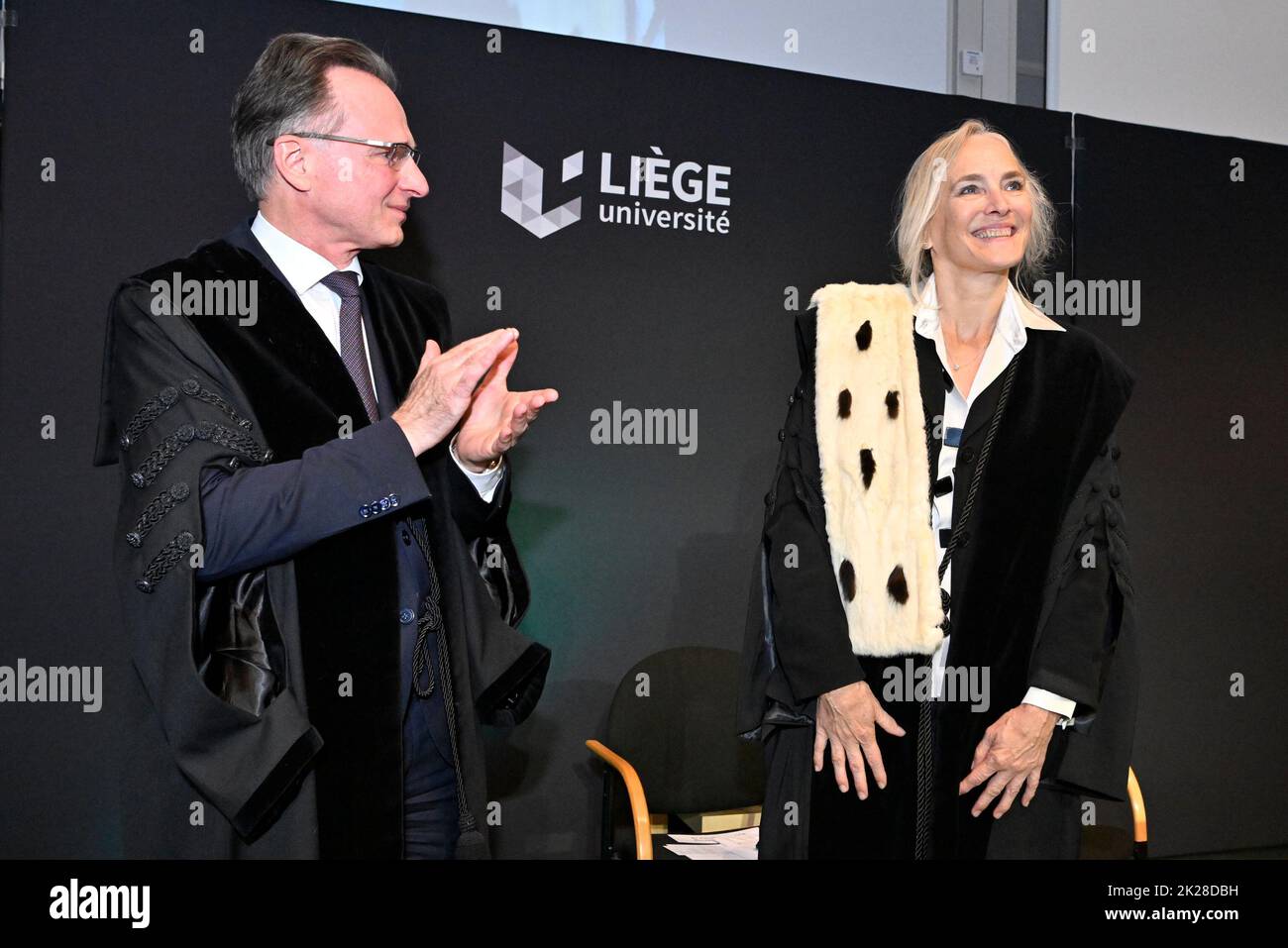 Liege. BELGA, 22 September 2022, Outgoing ULiege rector Pierre Wiolper ...