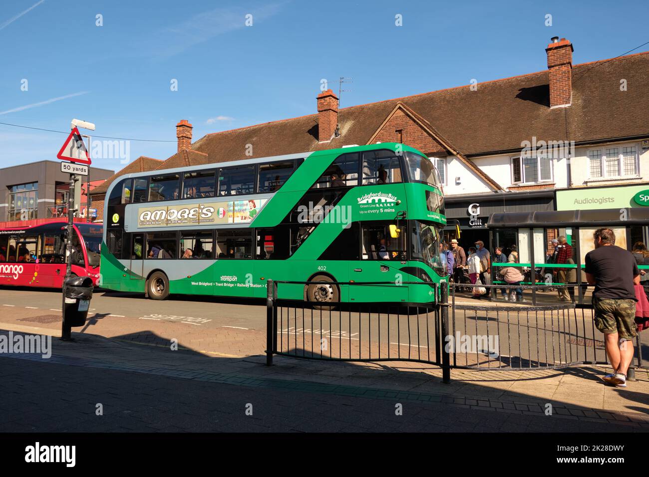 Public transport bus in West Bridgford, Nottinghamshire, UK Stock Photo ...