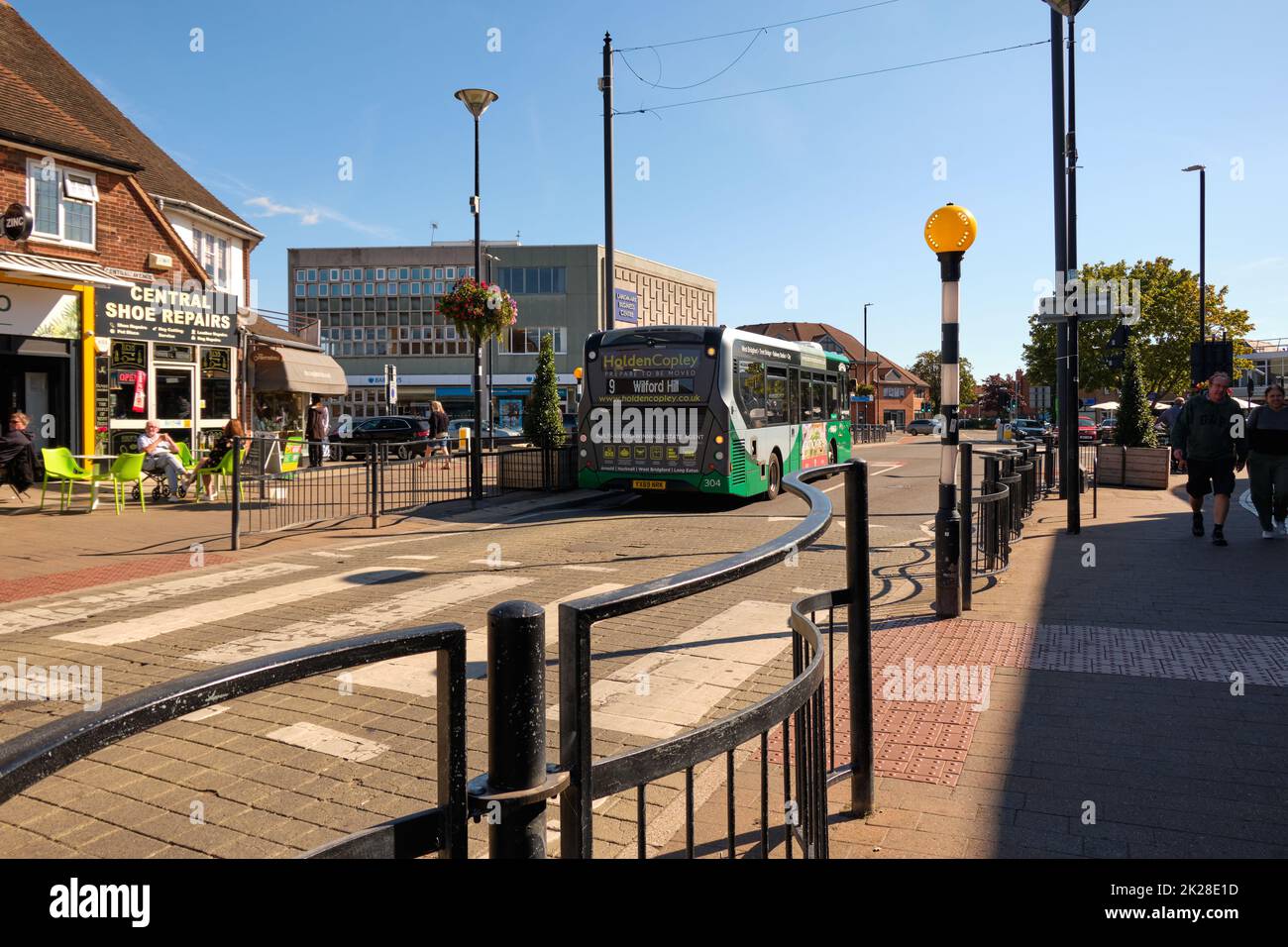 Public transport bus in West Bridgford, Nottinghamshire, UK Stock Photo ...