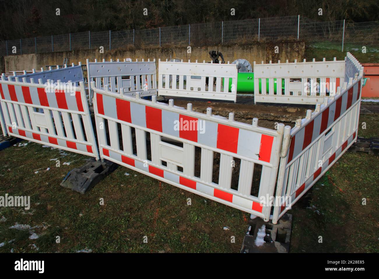 Plastic safety barrier hi-res stock photography and images - Alamy