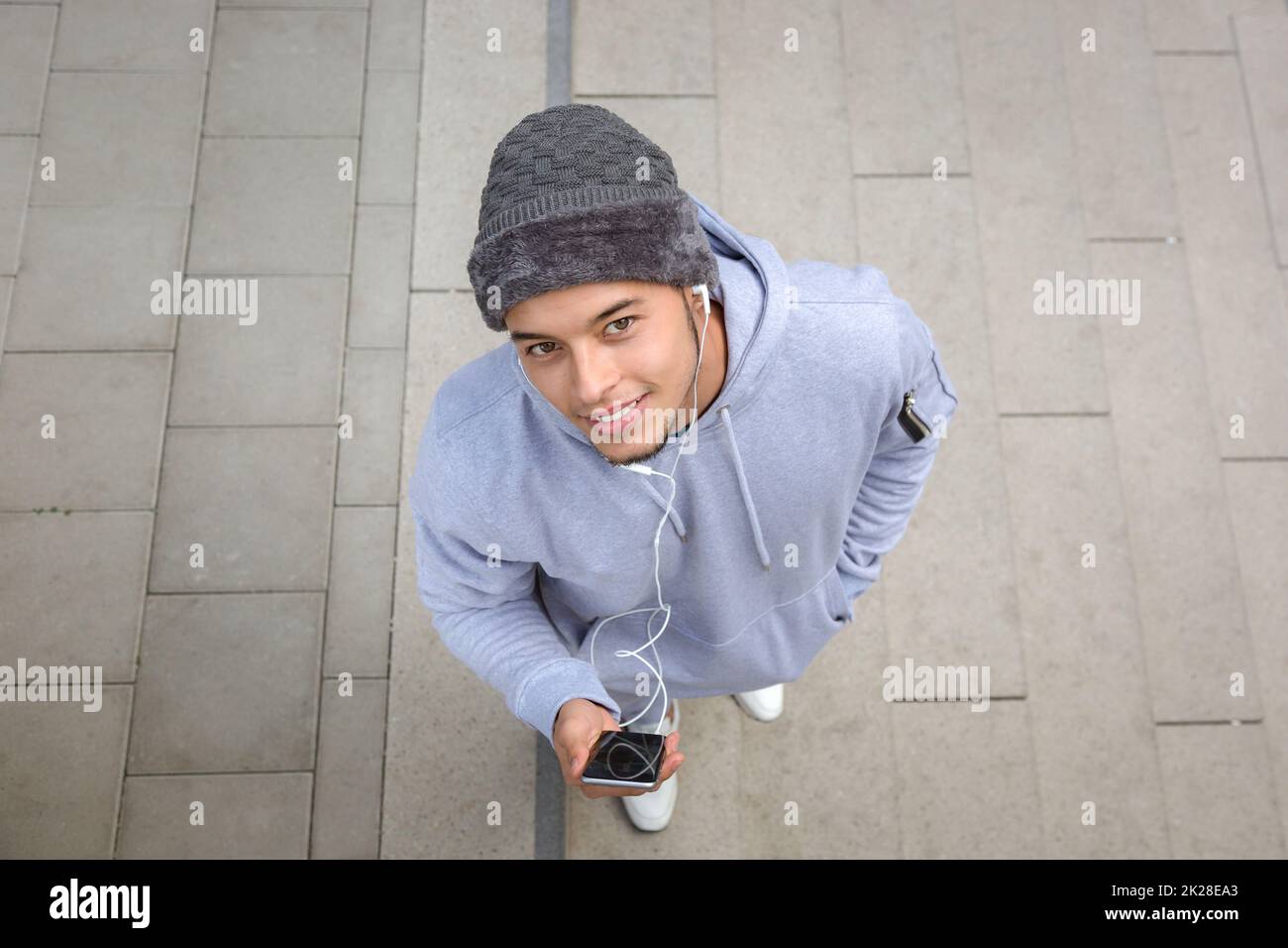 Man running looking from above hi-res stock photography and images - Alamy