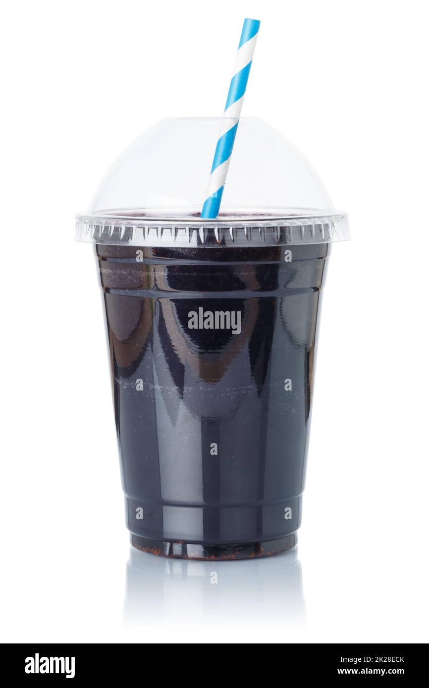 Blueberry berry smoothie fruit juice straw drink blueberries in a cup ...