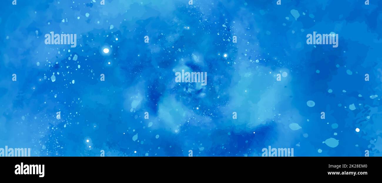 Starry blue background with optical spiral and futuristic design Stock ...