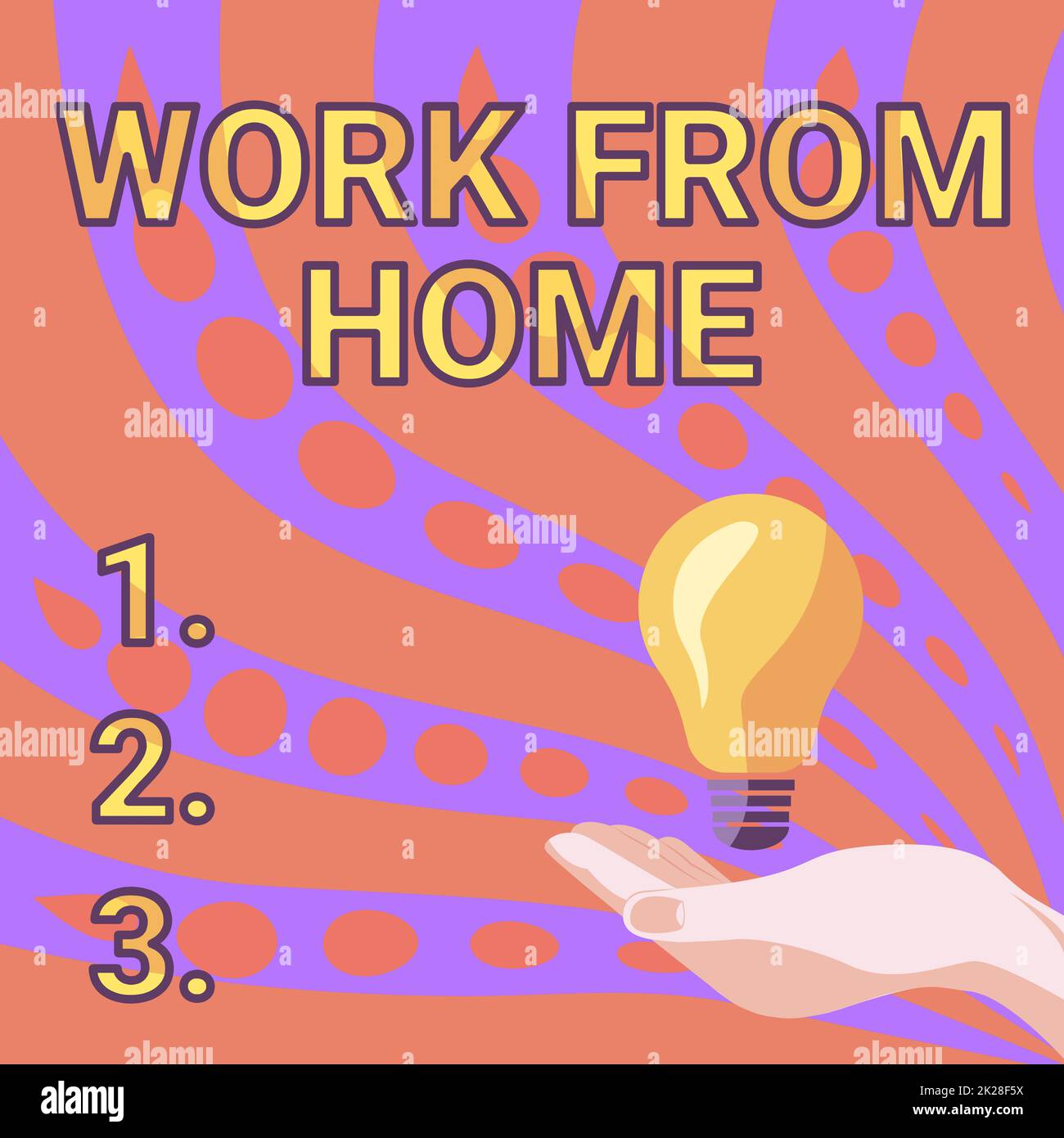 Hand writing sign Work From Home. Word Written on Work From Home Lady ...