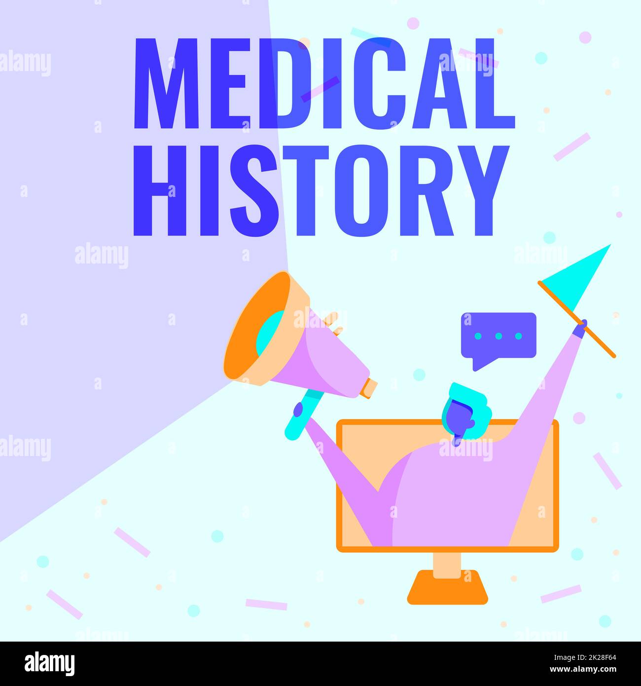 Conceptual caption Medical History. Business overview the past ...