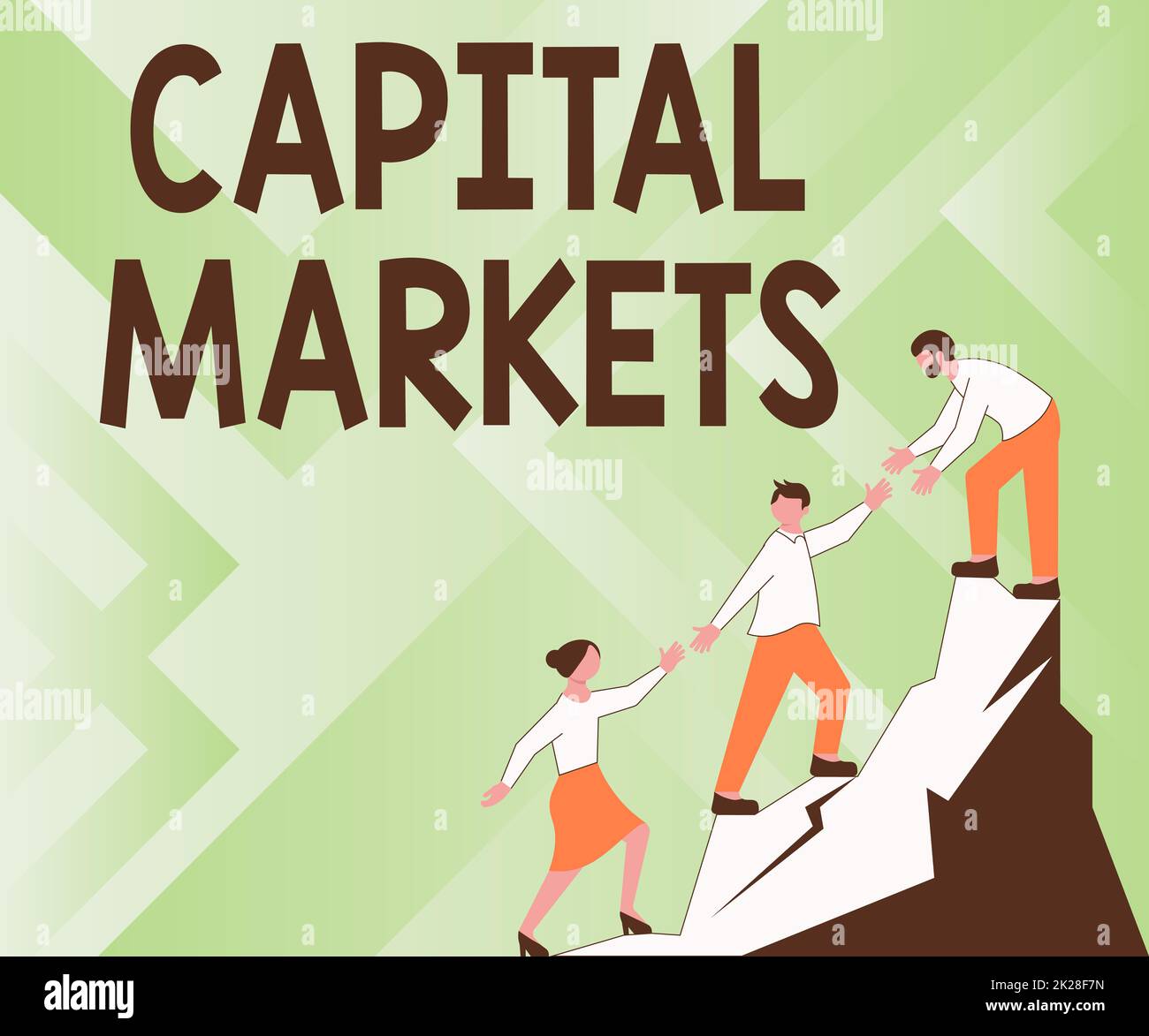 Text showing inspiration Capital Markets. Business concept Allow ...