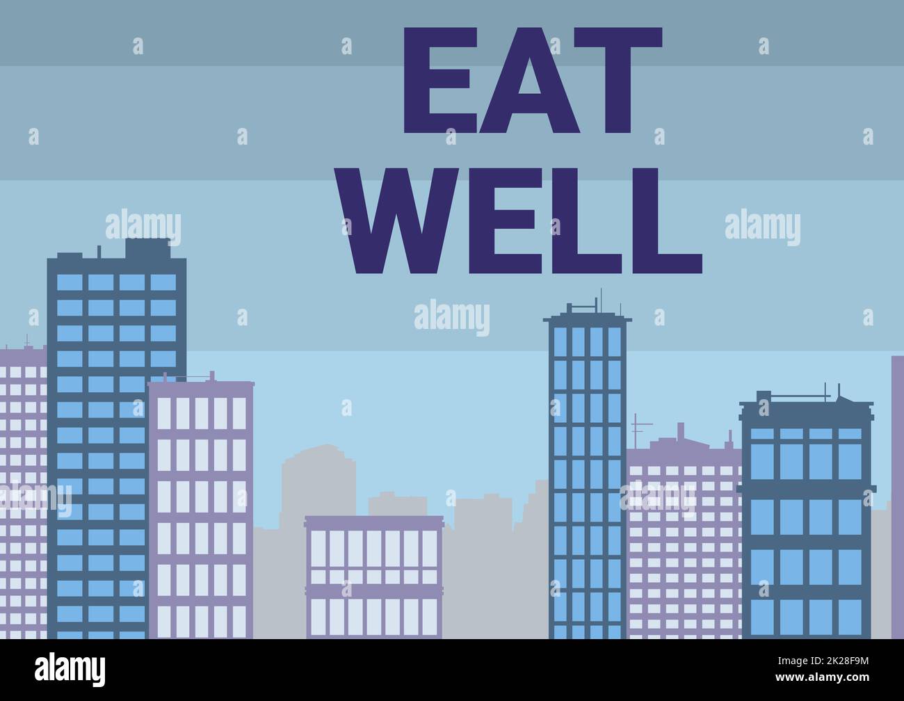 Hand writing sign Eat Well. Internet Concept Practice of eating only ...