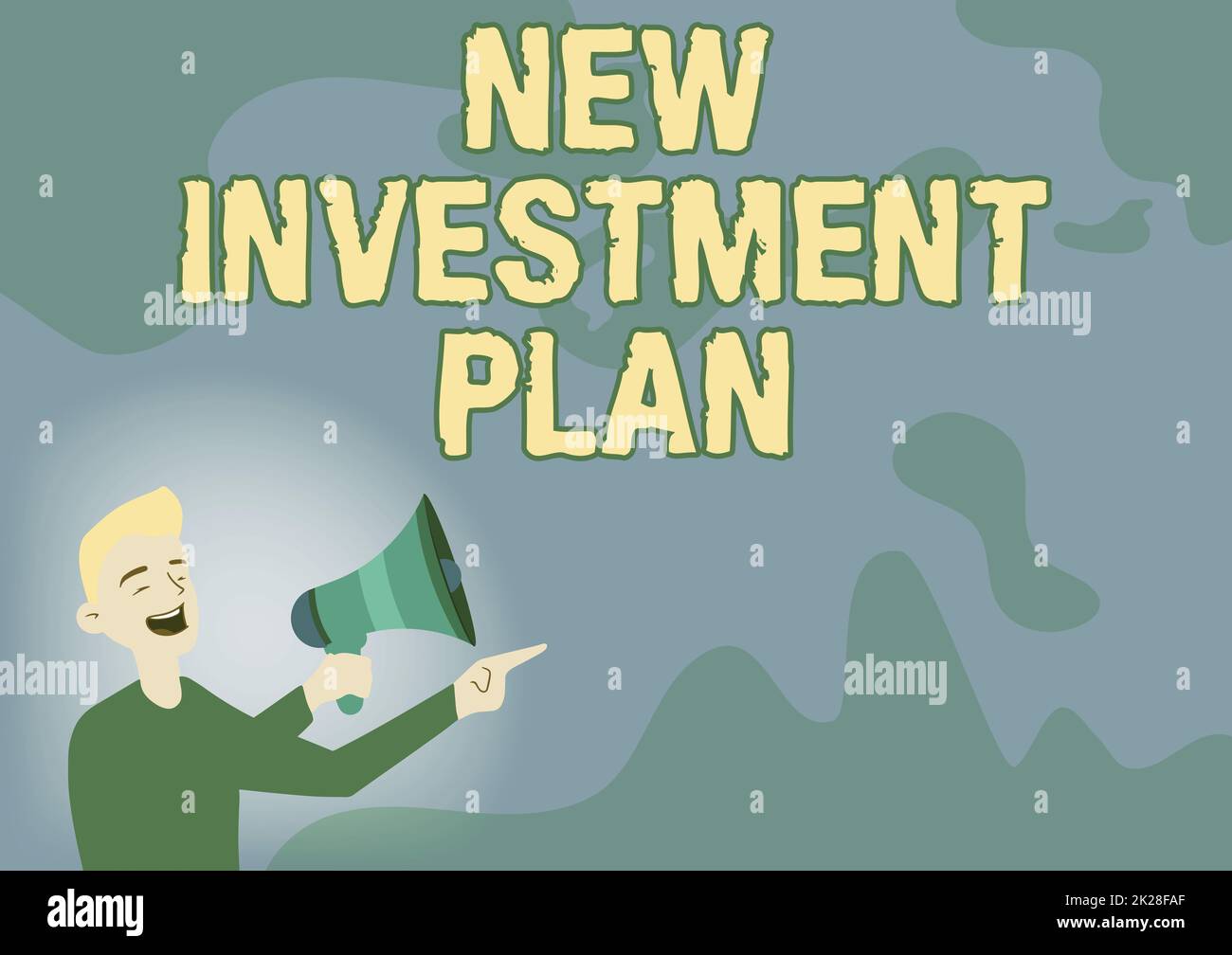 Sign displaying New Investment Plan. Word for investors make regular ...