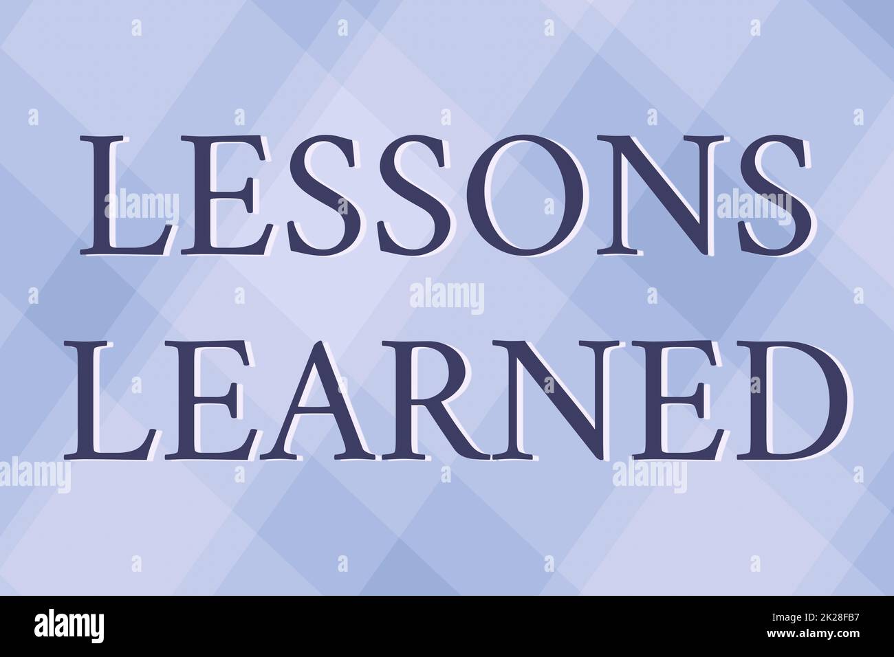 Writing displaying text Lessons Learned. Concept meaning experiences ...