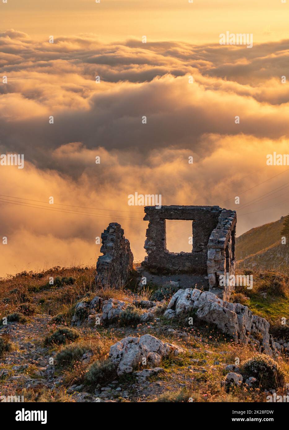 Monte Faito Sunset Stock Photo - Alamy