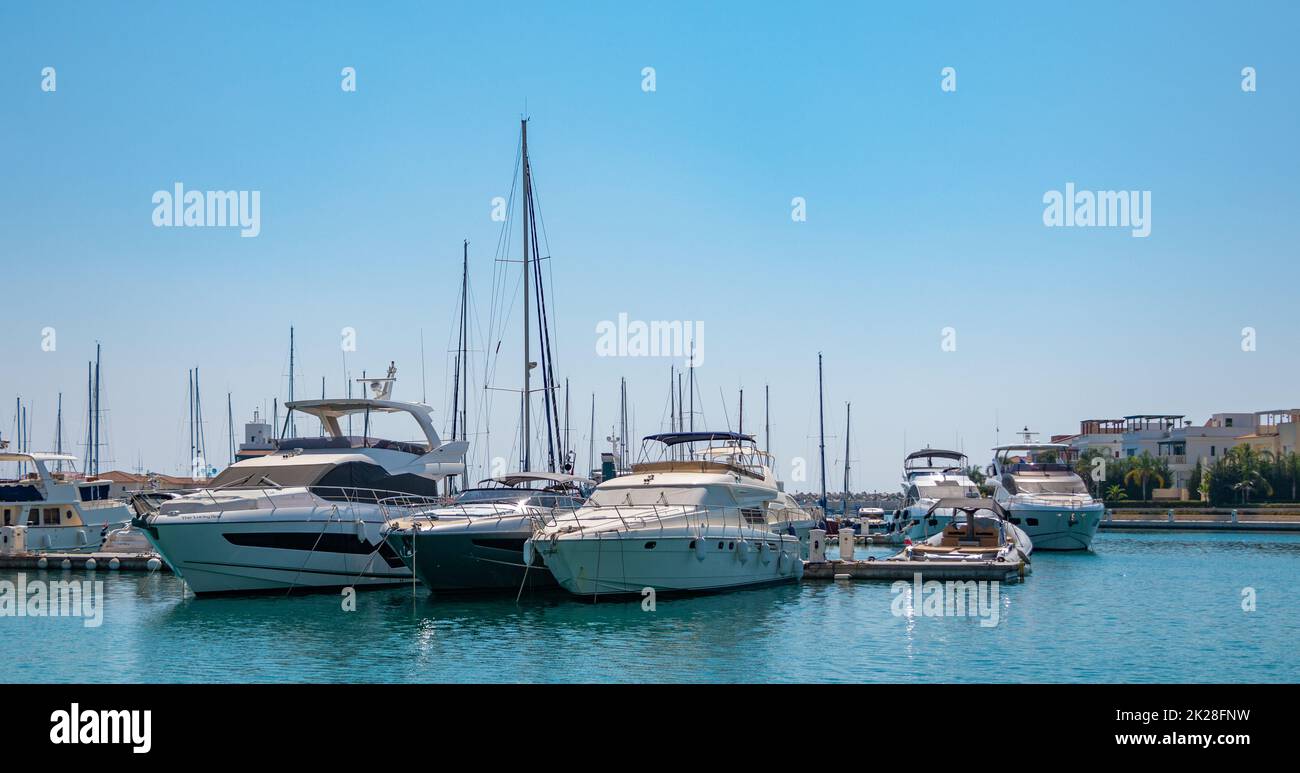 Limassol Marina Boats Stock Photo - Alamy