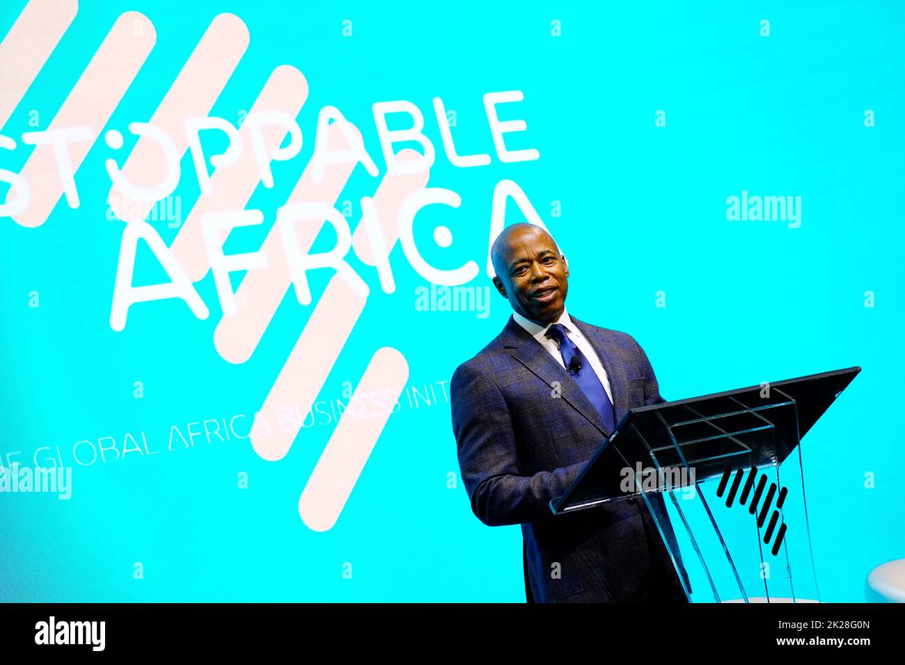 09/18/2022 New York, New York New York City Mayor Eric Adams speaks ...