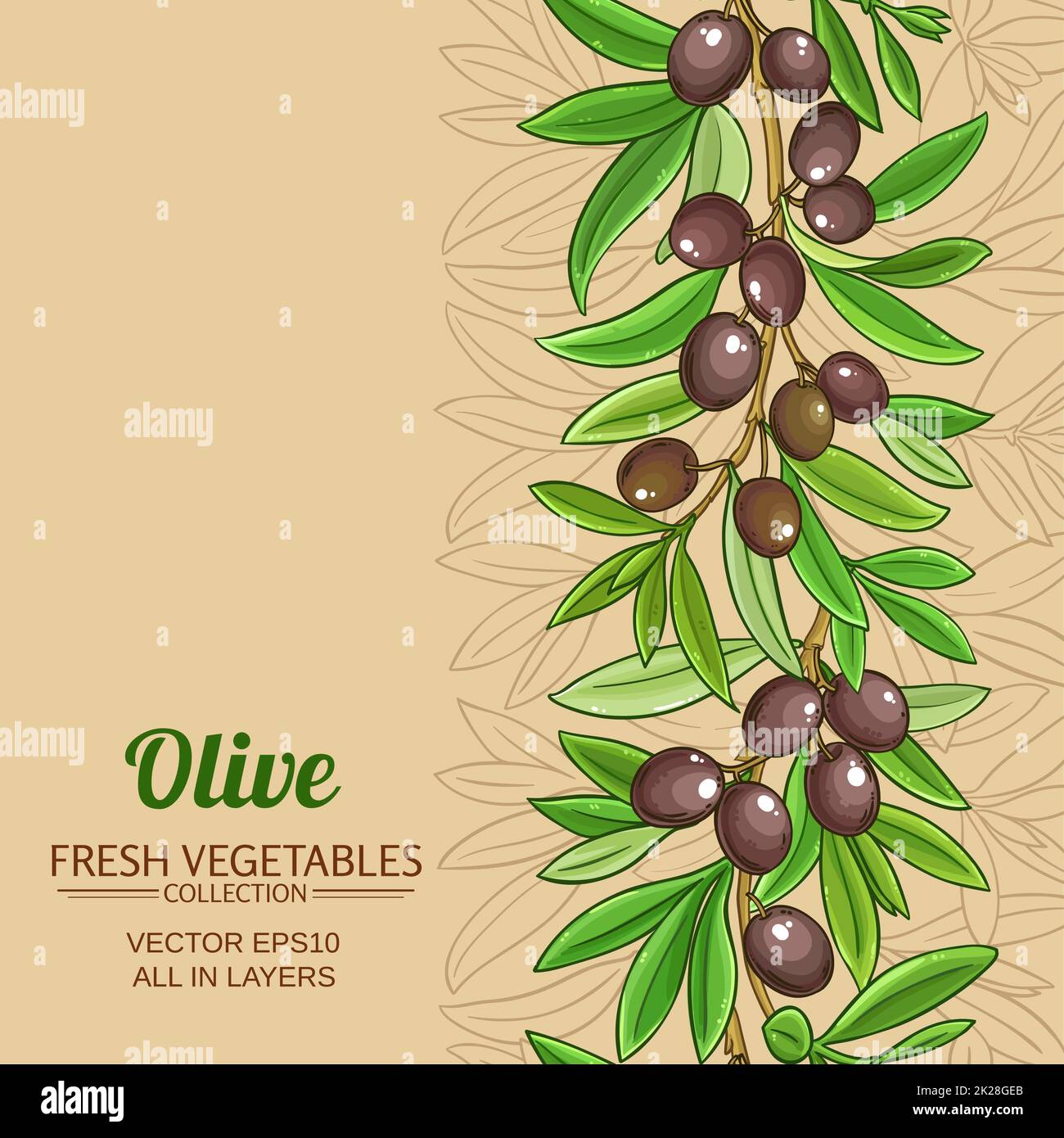 Olive pattern hi-res stock photography and images - Alamy