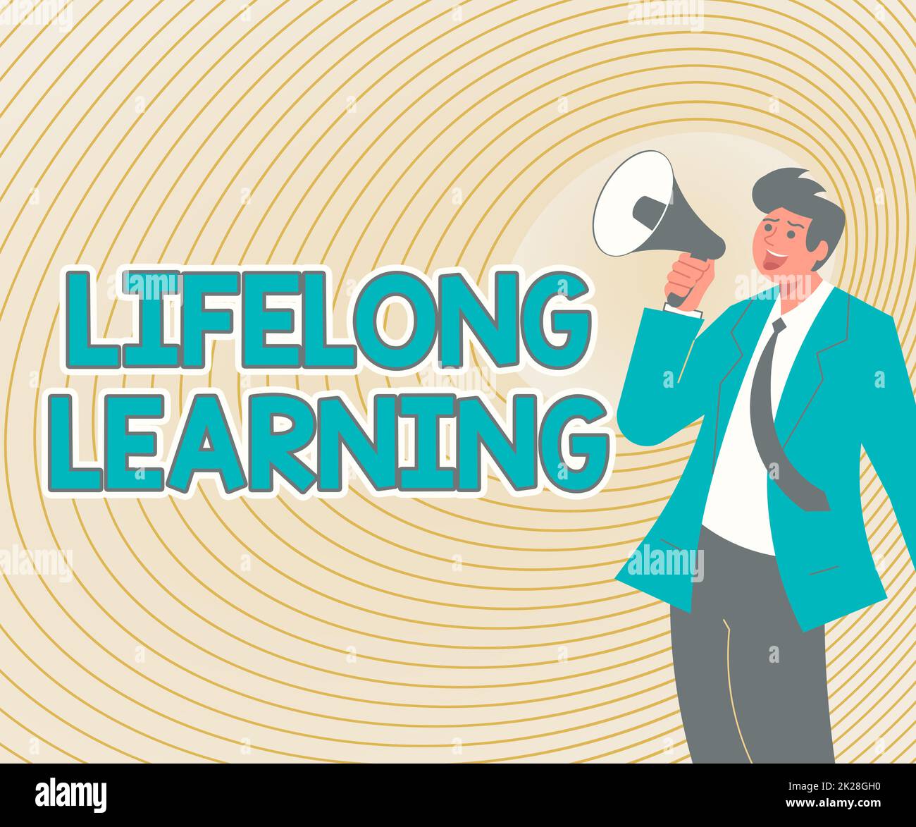 Conceptual caption Lifelong Learning. Word Written on pursuit of ...