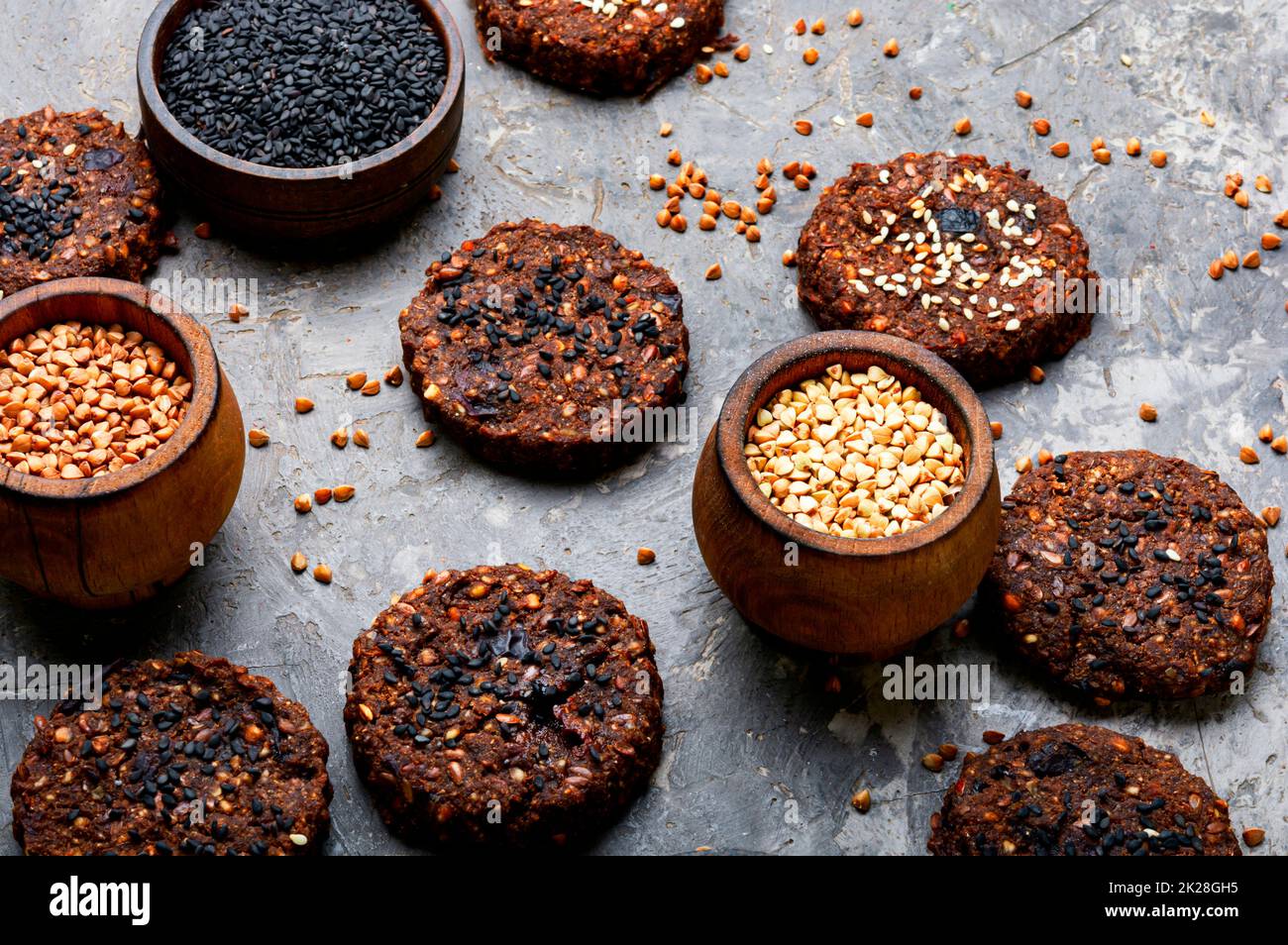 Vegan buckwheat pastry Stock Photo - Alamy