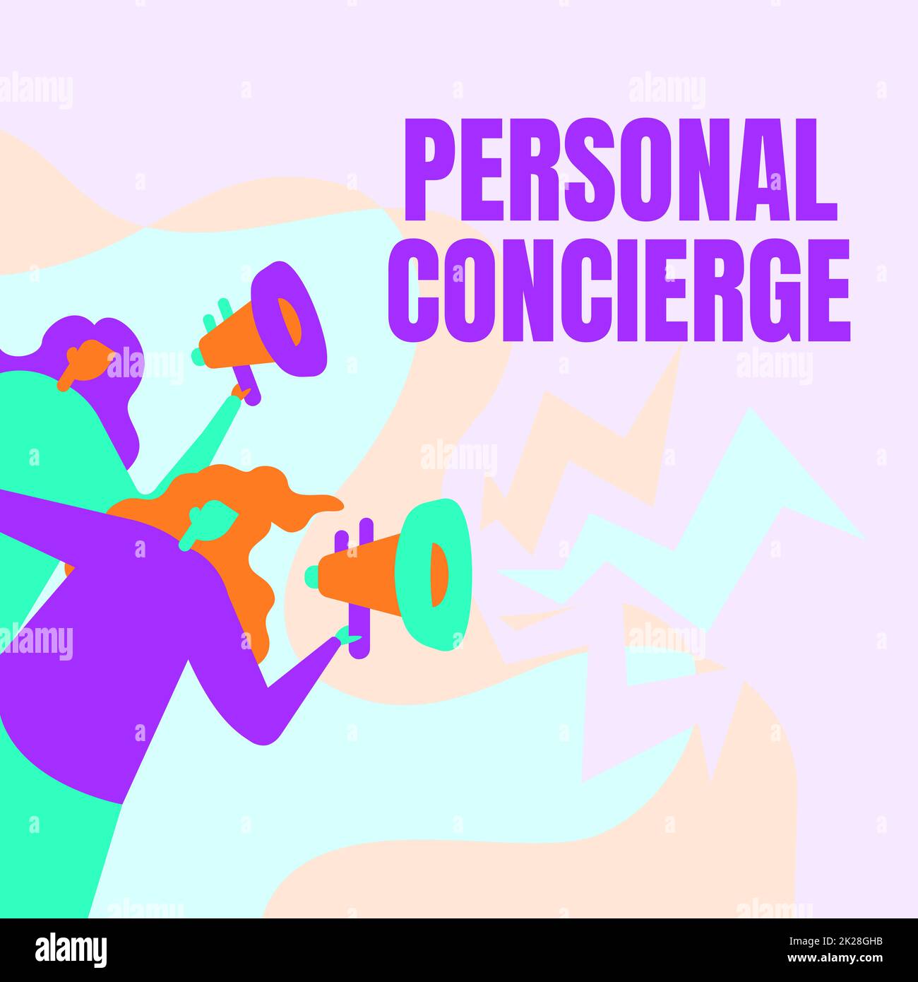 Conceptual caption Personal Concierge. Concept meaning someone who will ...