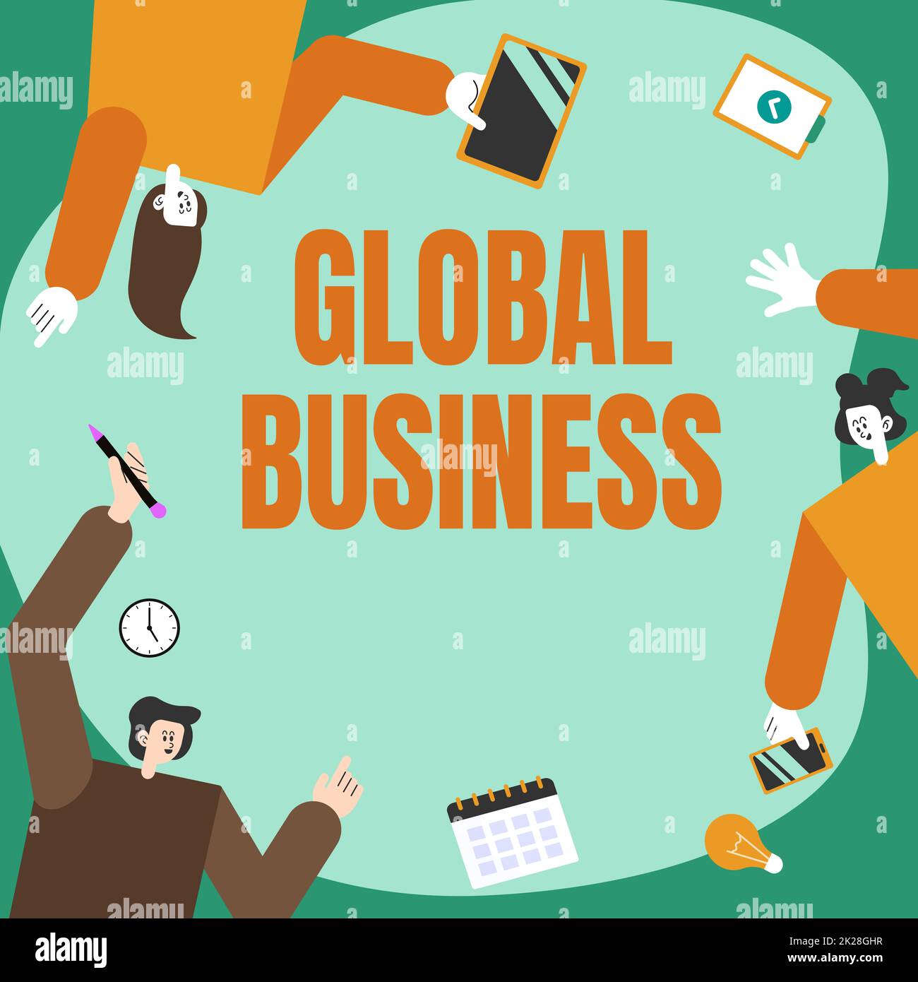 Text sign showing Global Business. Business overview Trade and business ...
