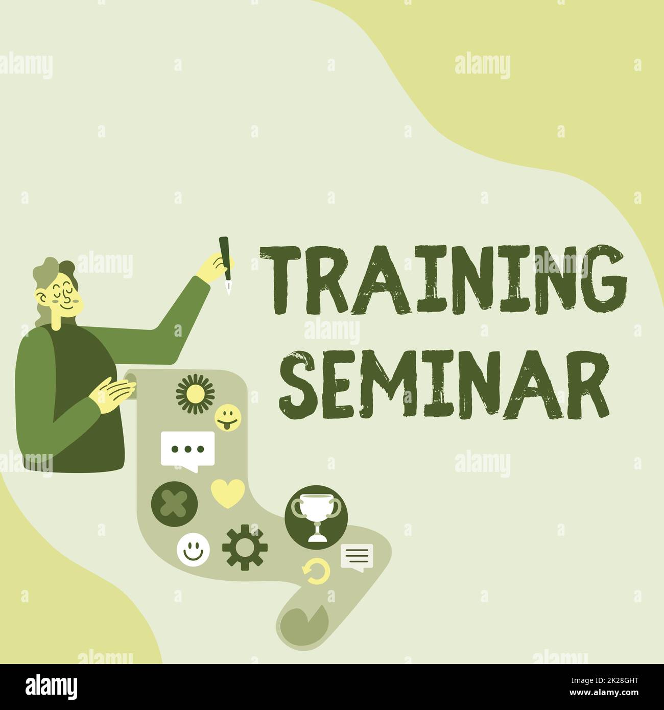 Text caption presenting Training Seminar. Word Written on Academic ...