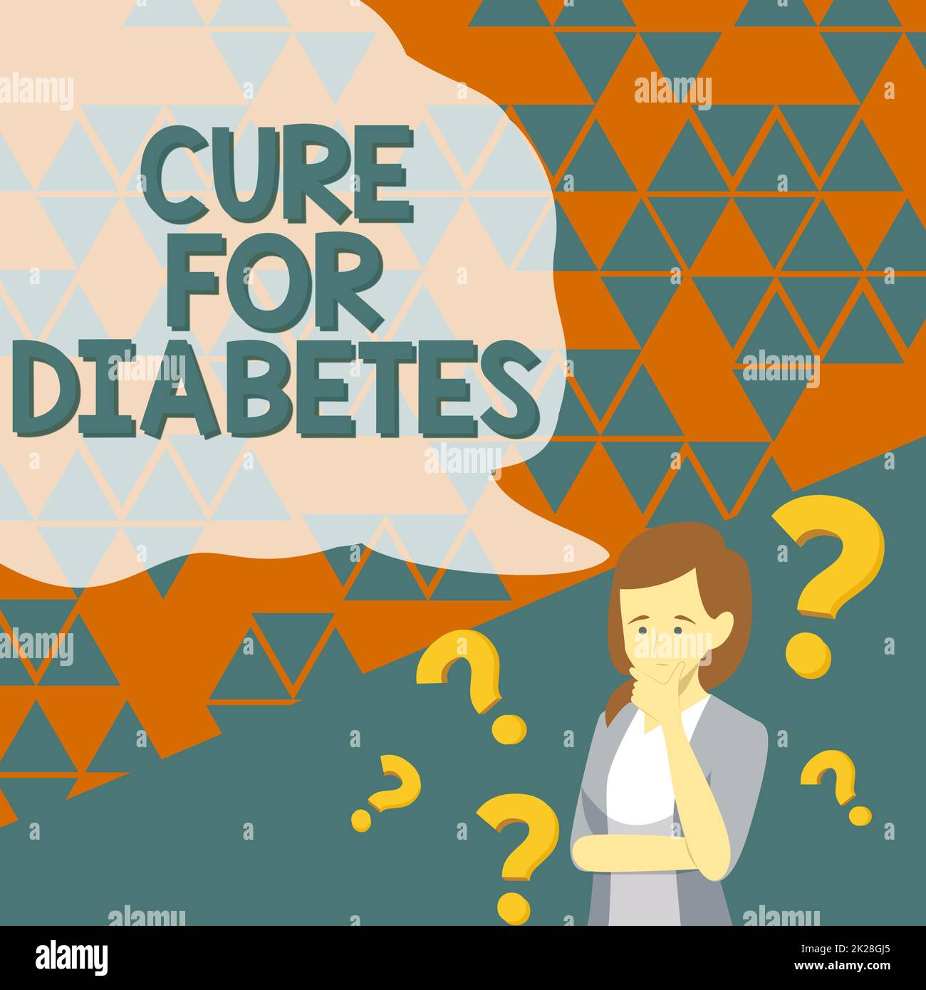 Text showing inspiration Cure For Diabetes. Business overview improving ...