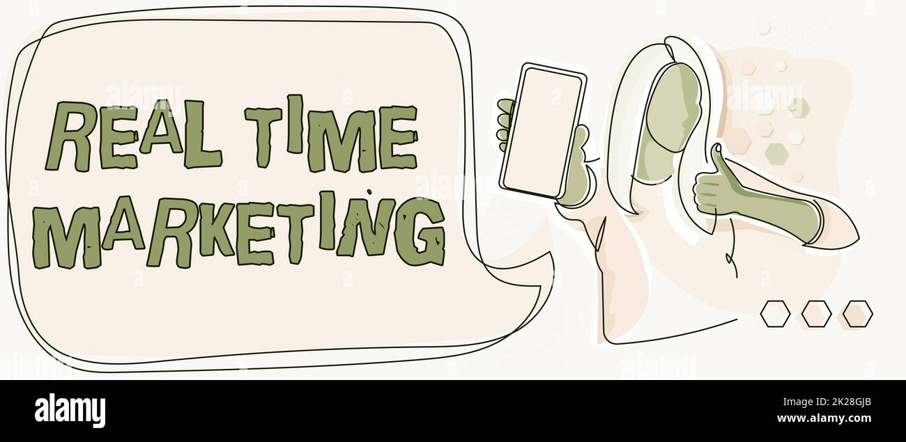 Conceptual caption Real Time Marketing. Business concept Creating a ... Conceptual caption Real Time Marketing. Business concept Creating a ...