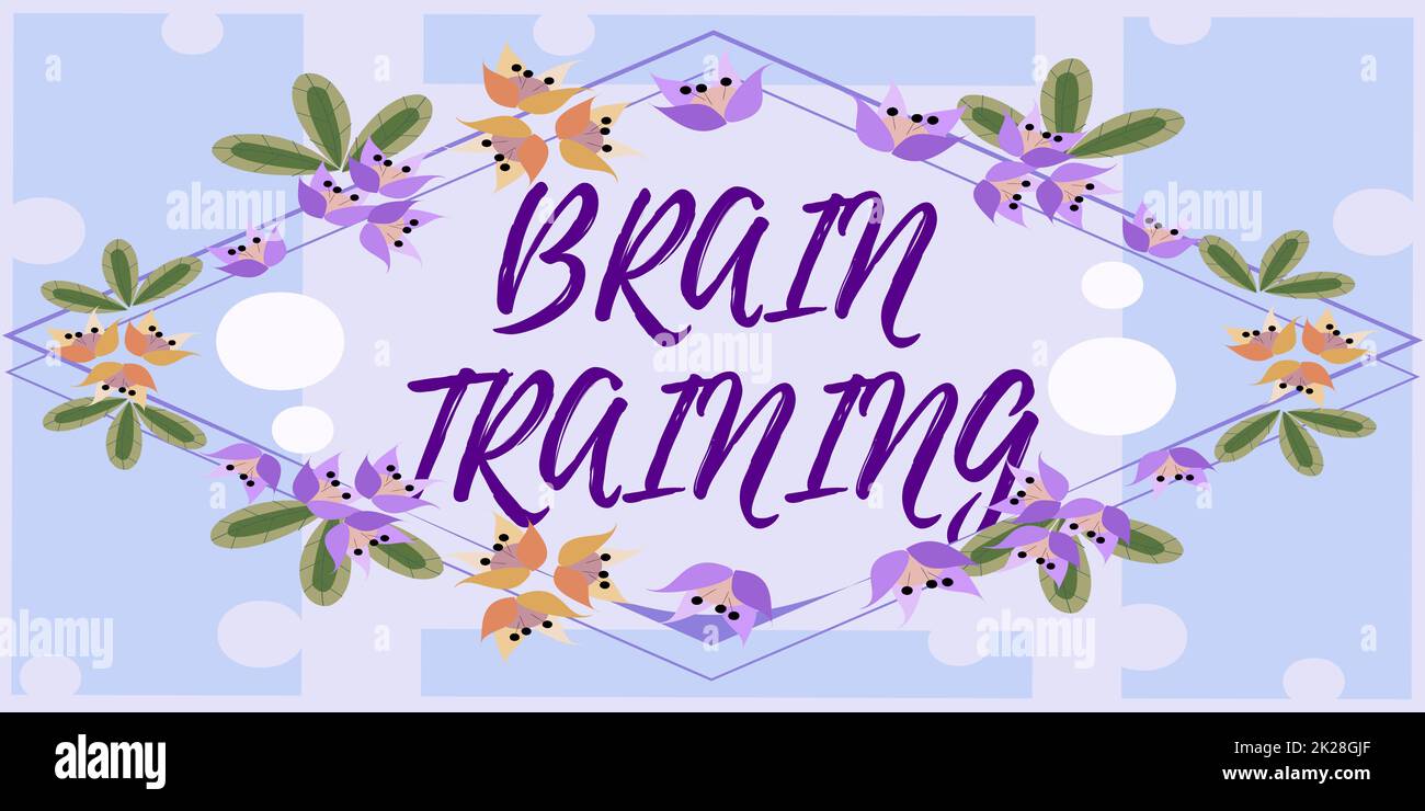 Text showing inspiration Brain Training. Word Written on mental ...