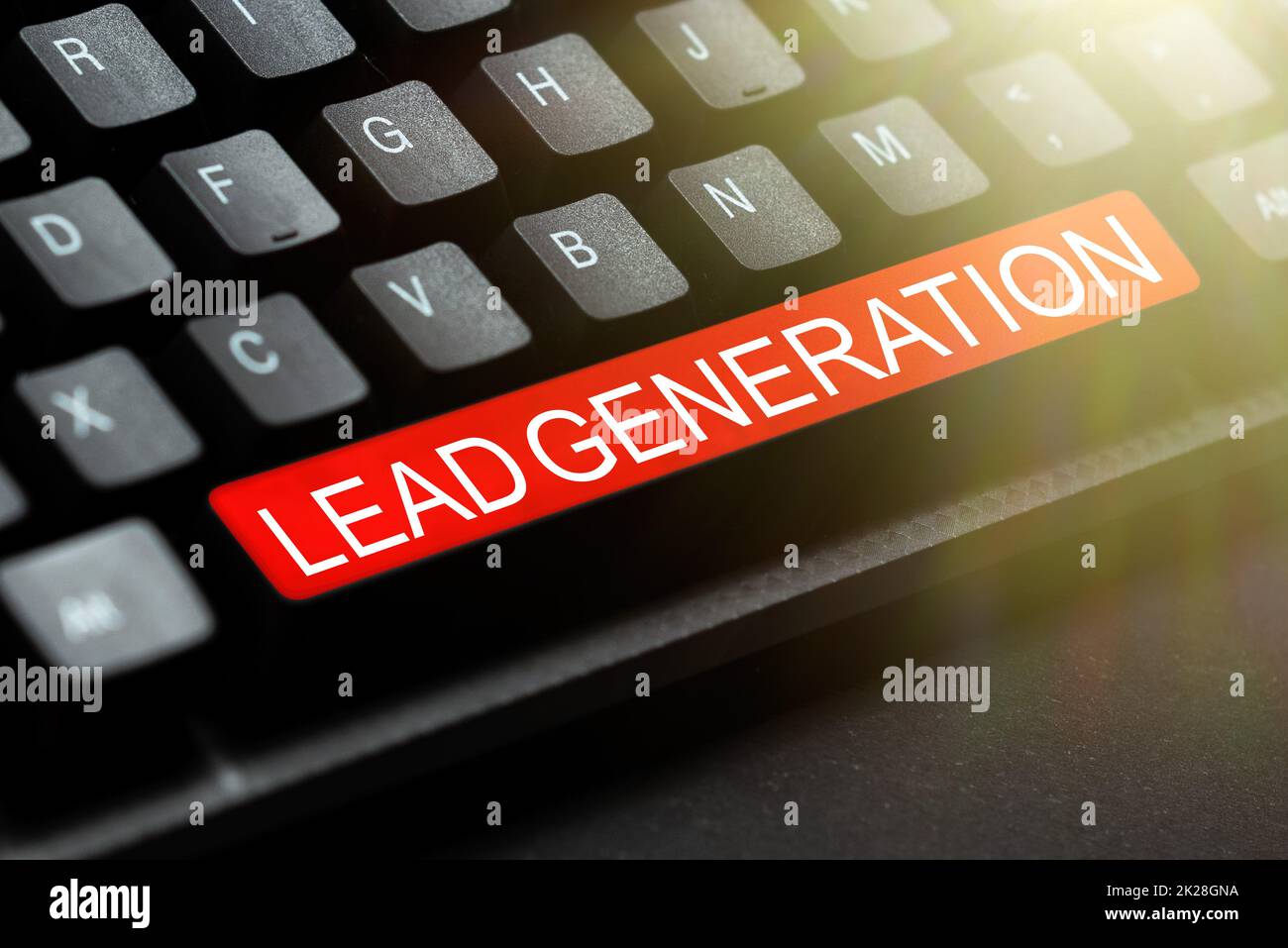 Text sign showing Lead Generation. Word Written on cultivating the ...