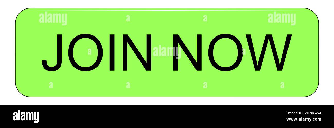 Join now Button green pastel on white background - illustration Stock ...