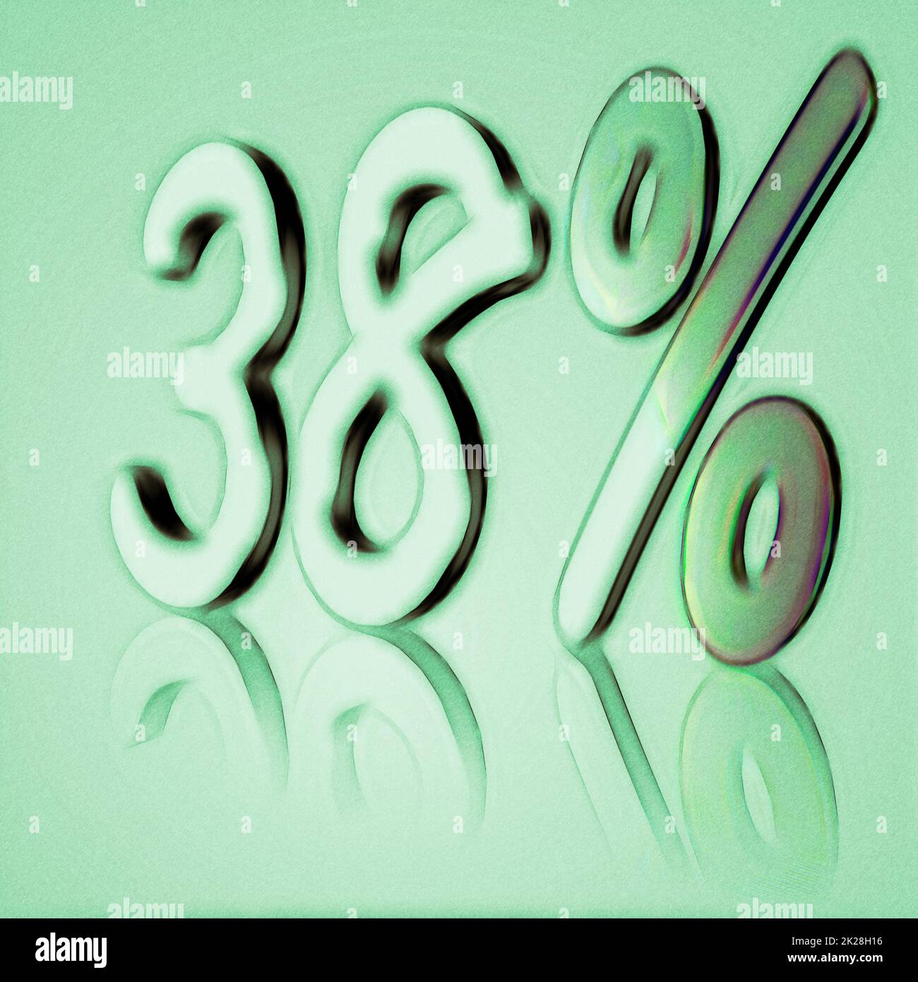 3d number 38 hi-res stock photography and images - Alamy